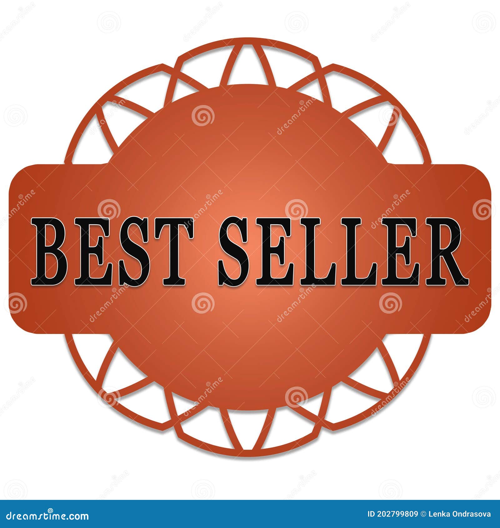 Best seller label stock illustration. Illustration of icon - 202799809