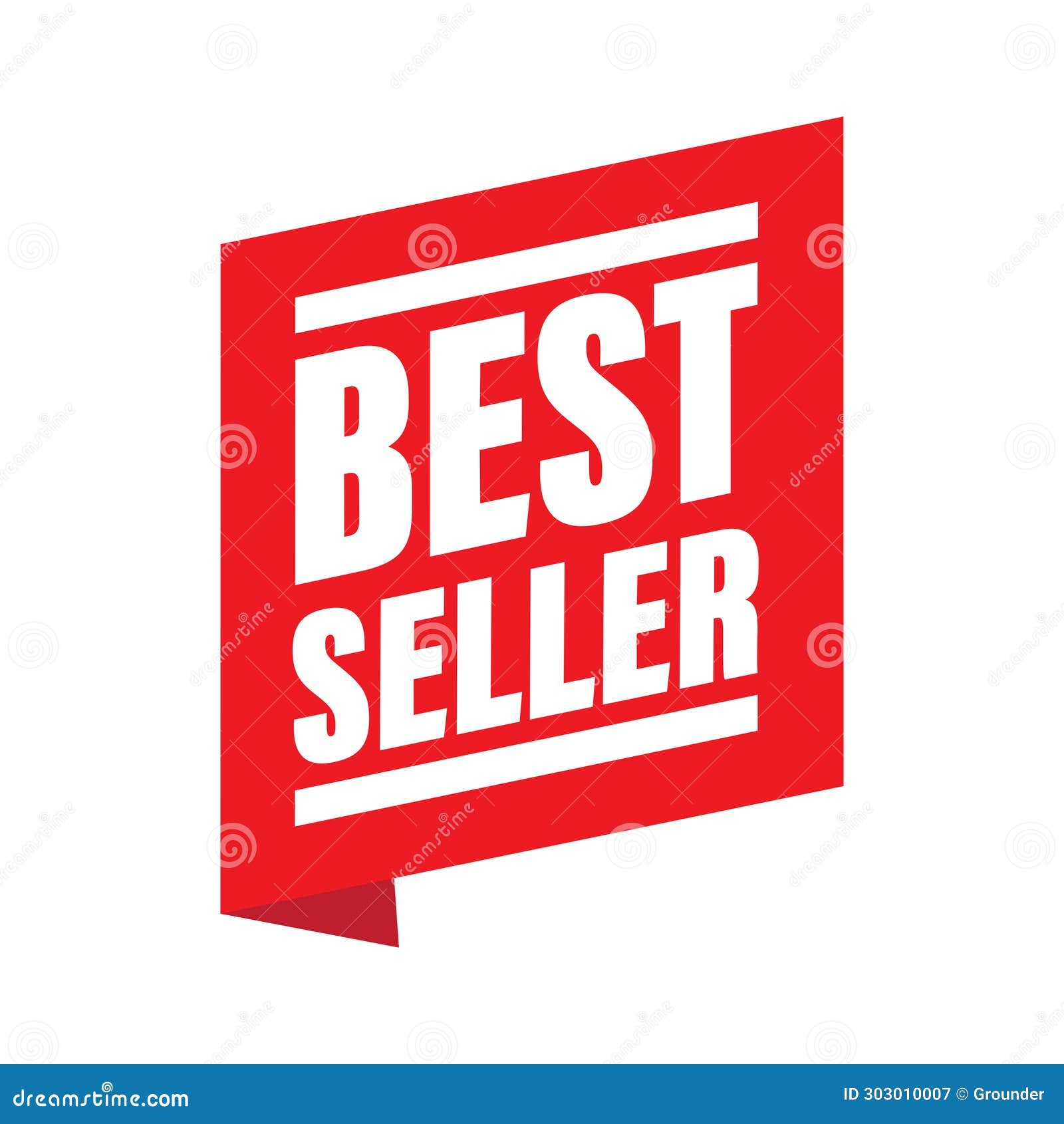 Best Seller Sign Labell Tag Red Stock Illustration - Illustration of ...
