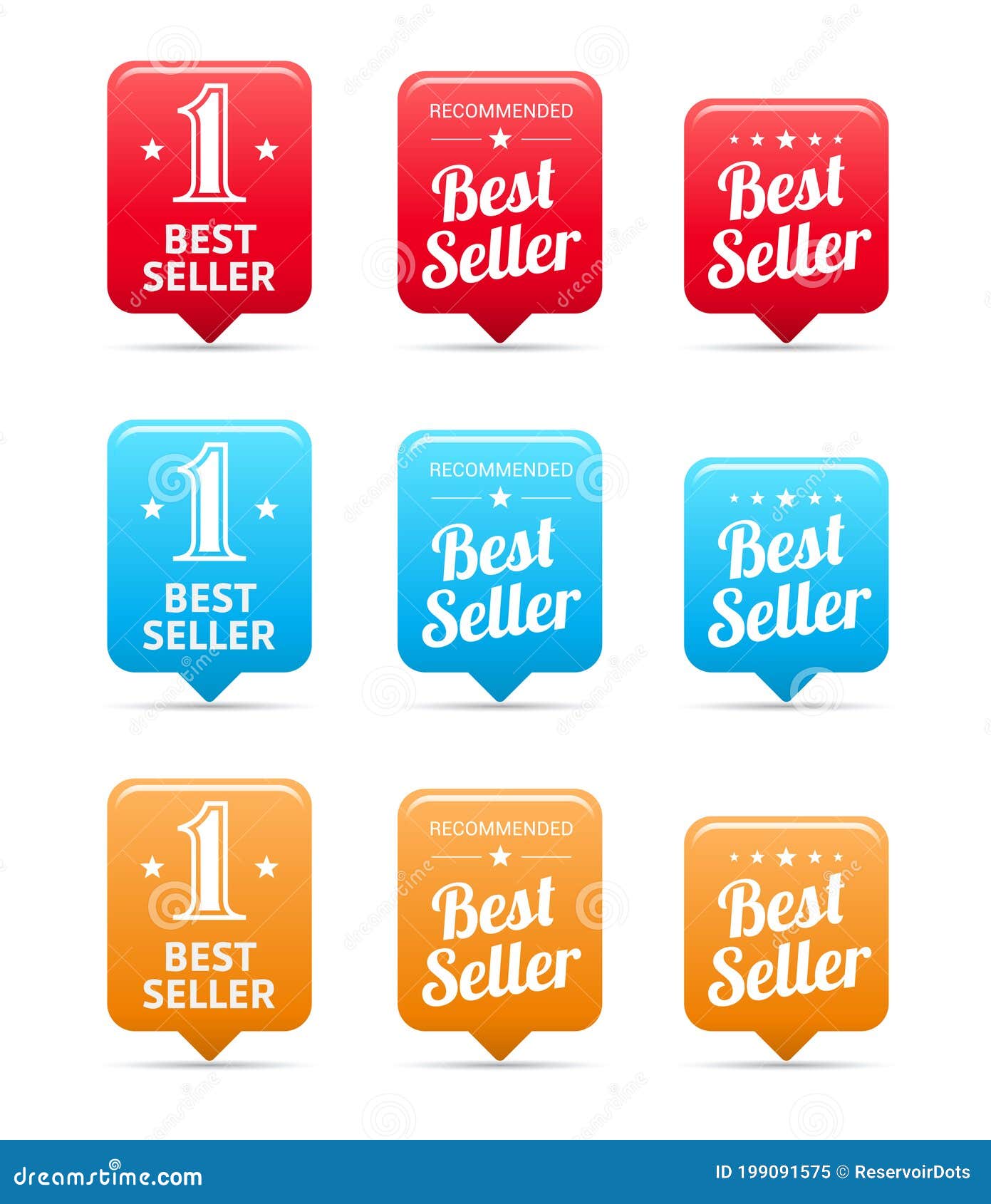 Best Seller Tags stock vector. Illustration of seller - 199091575