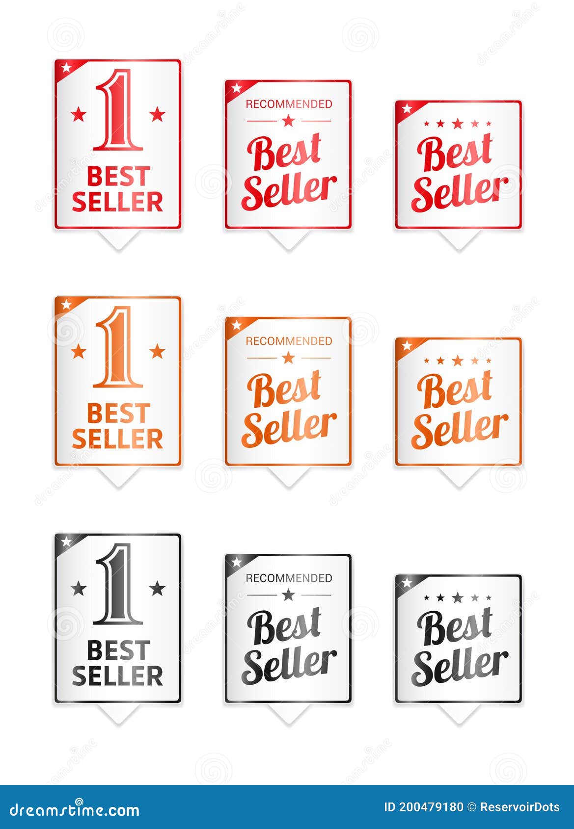 Best Seller Tags stock vector. Illustration of design - 200479180