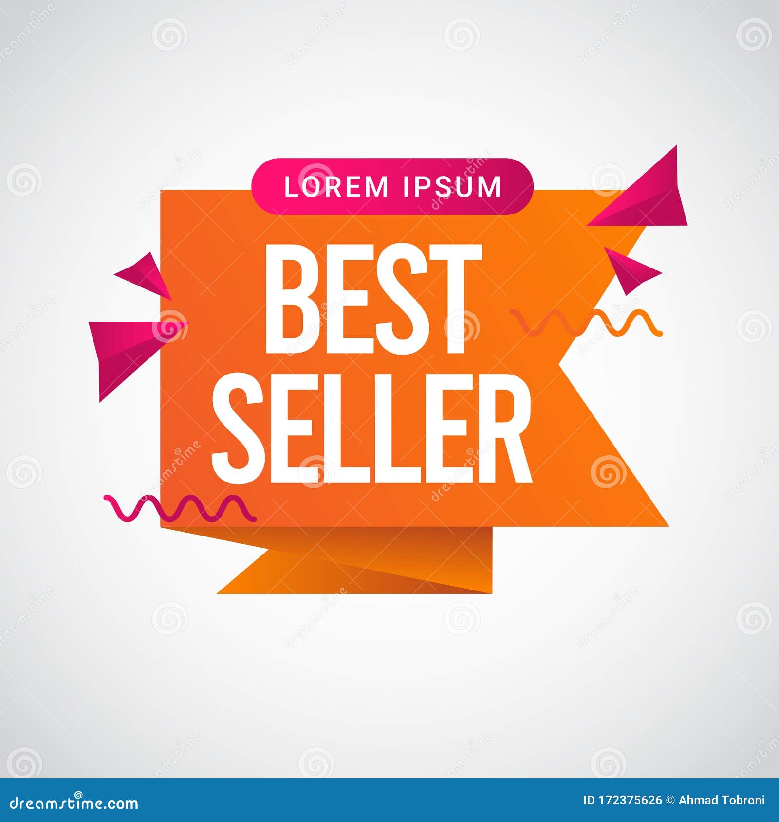 Best Seller Text Label Vector Template Design Illustration Stock Vector ...