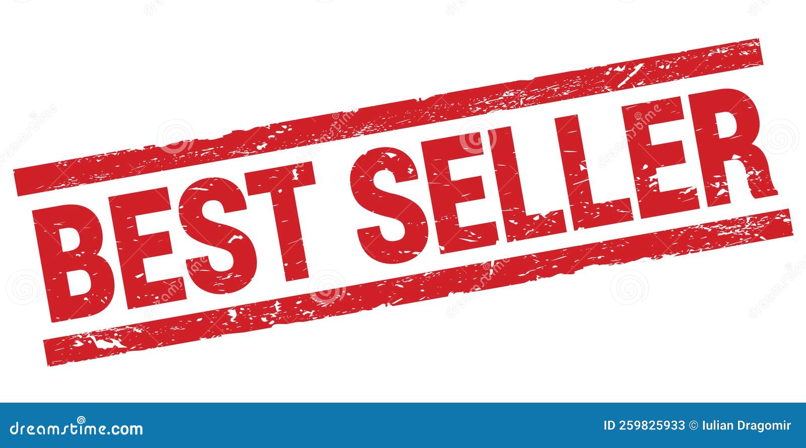 BEST SELLER Text on Red Rectangle Stamp Sign Stock Illustration ...