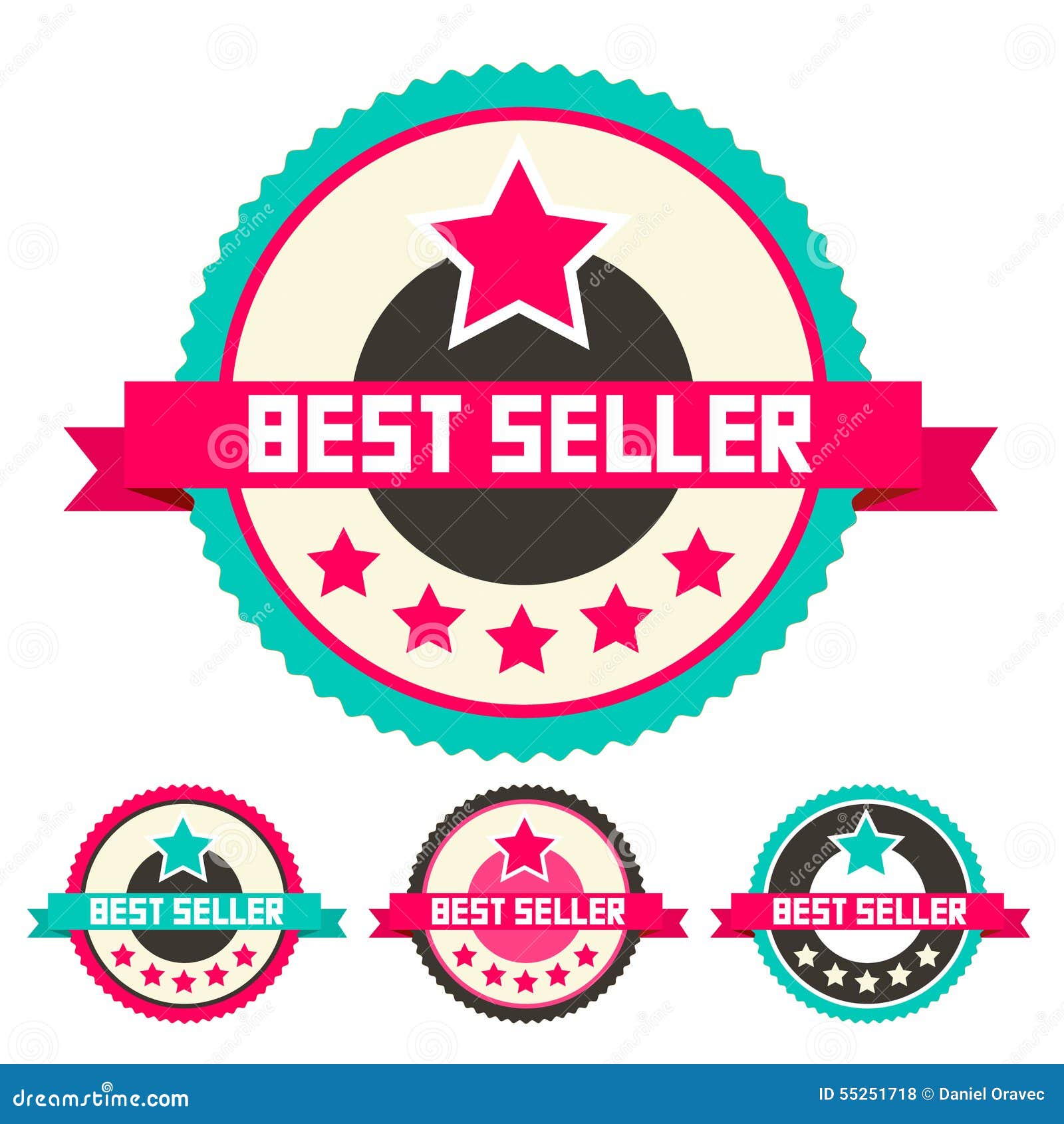 Seller Vector Salesman Character Selling In Bookshop Candyshop Or ...