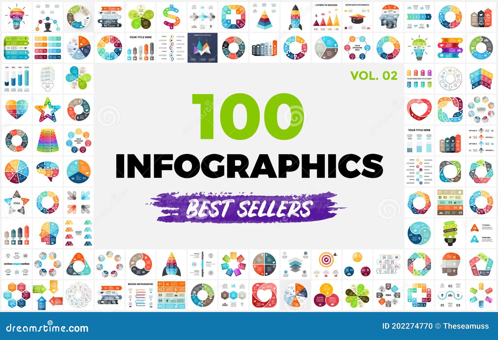 100 Best-Selling Infographic Templates. Part 2. Perfect for Any Purpose ...