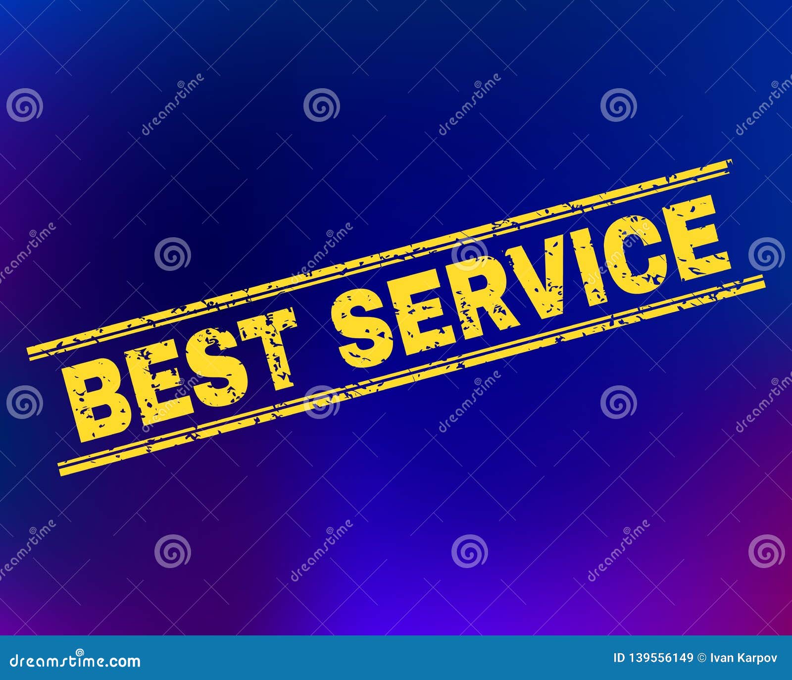 BEST SERVICE Scratched Stamp Seal on Gradient Background Stock Vector ...