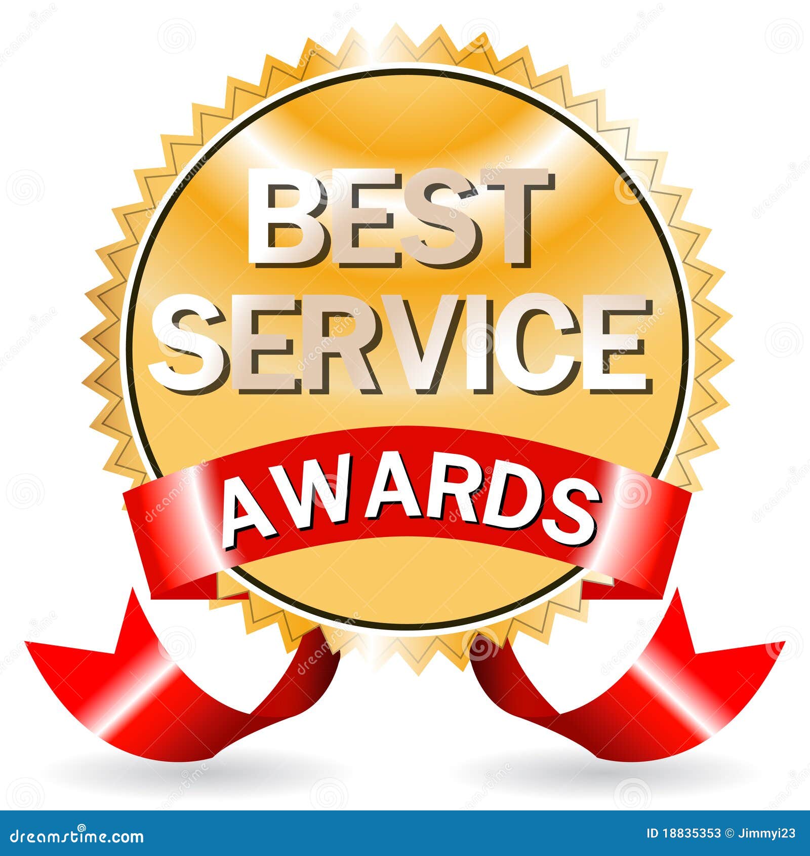 Best service sign stock illustration. Illustration of golden - 18835353