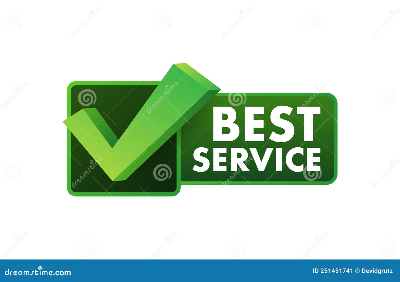 Best Service Sign. Premium Service Label. Vector Illustration. Stock ...
