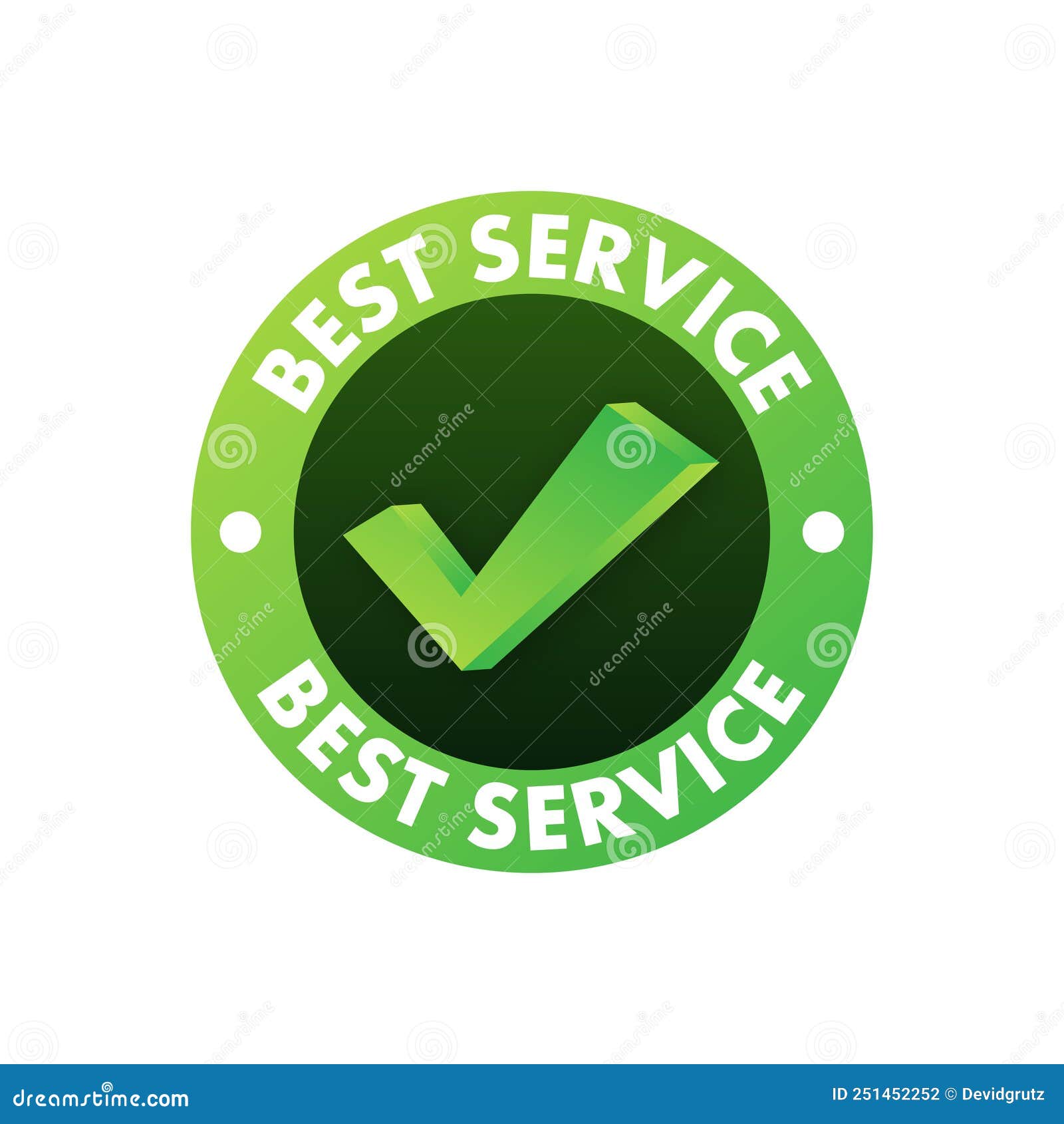 Best Service Sign. Premium Service Label. Vector Illustration. Stock ...