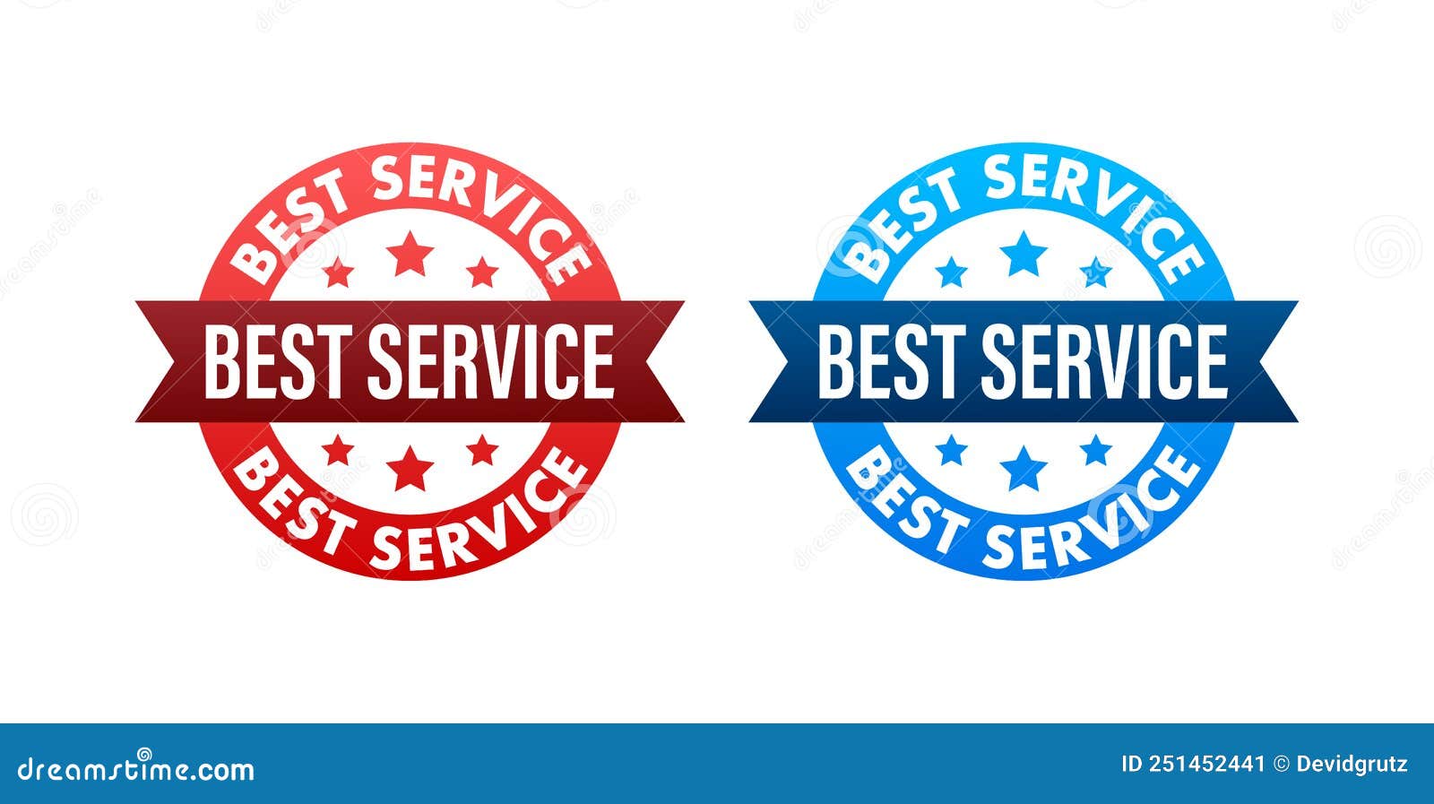 Best Service Sign. Premium Service Label. Vector Illustration. Stock ...