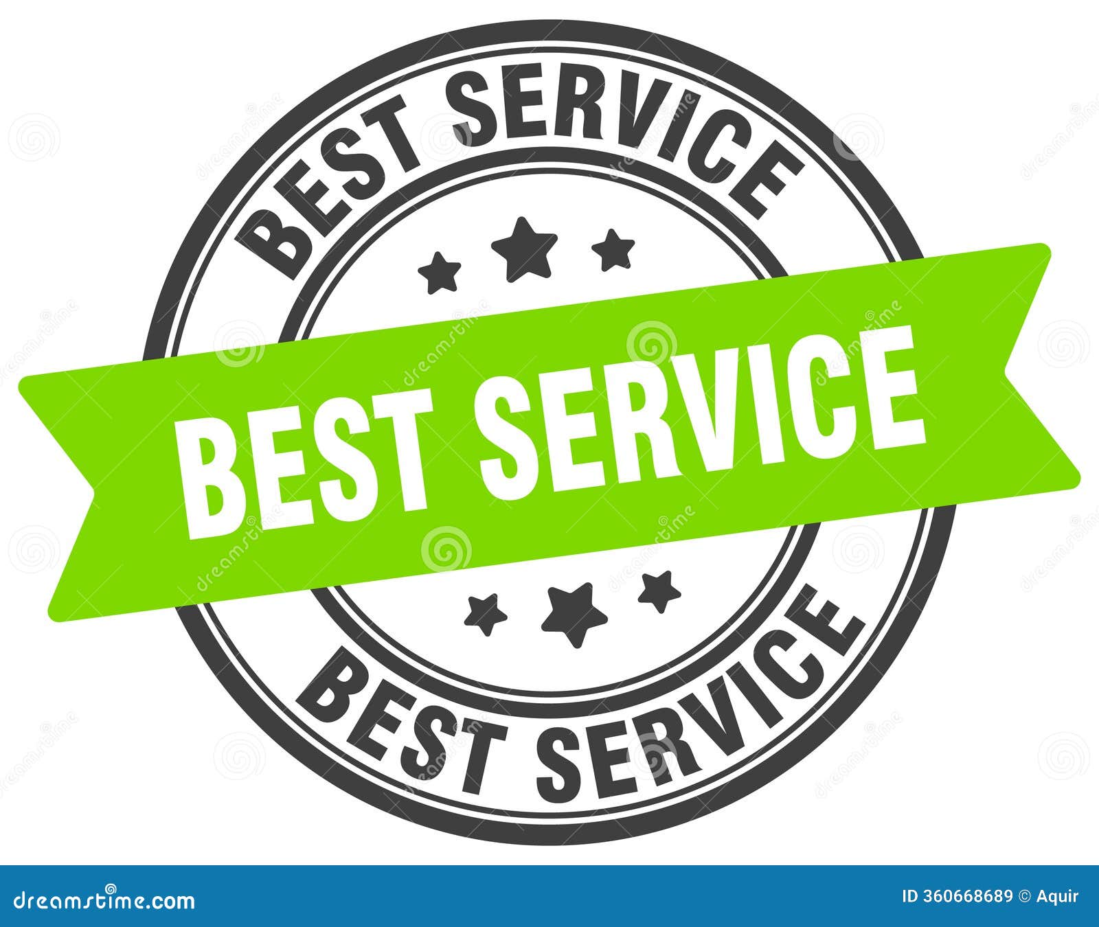 Best Service Stamp. Best Service Label on Transparent Background. Round ...