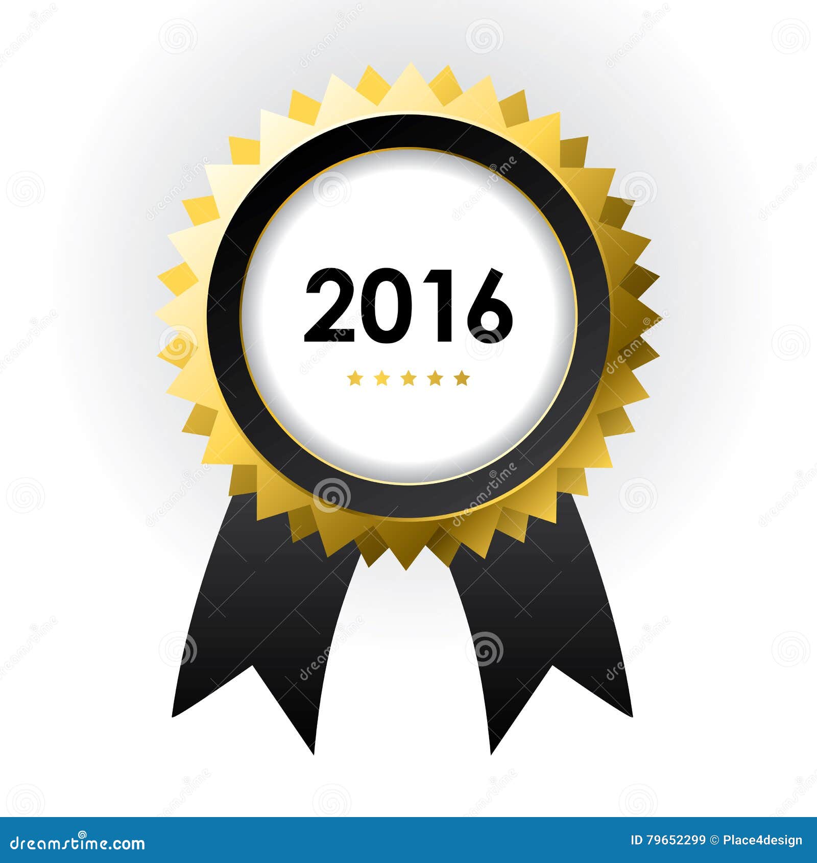 Best of 2016 sign stock illustration. Illustration of element - 79652299