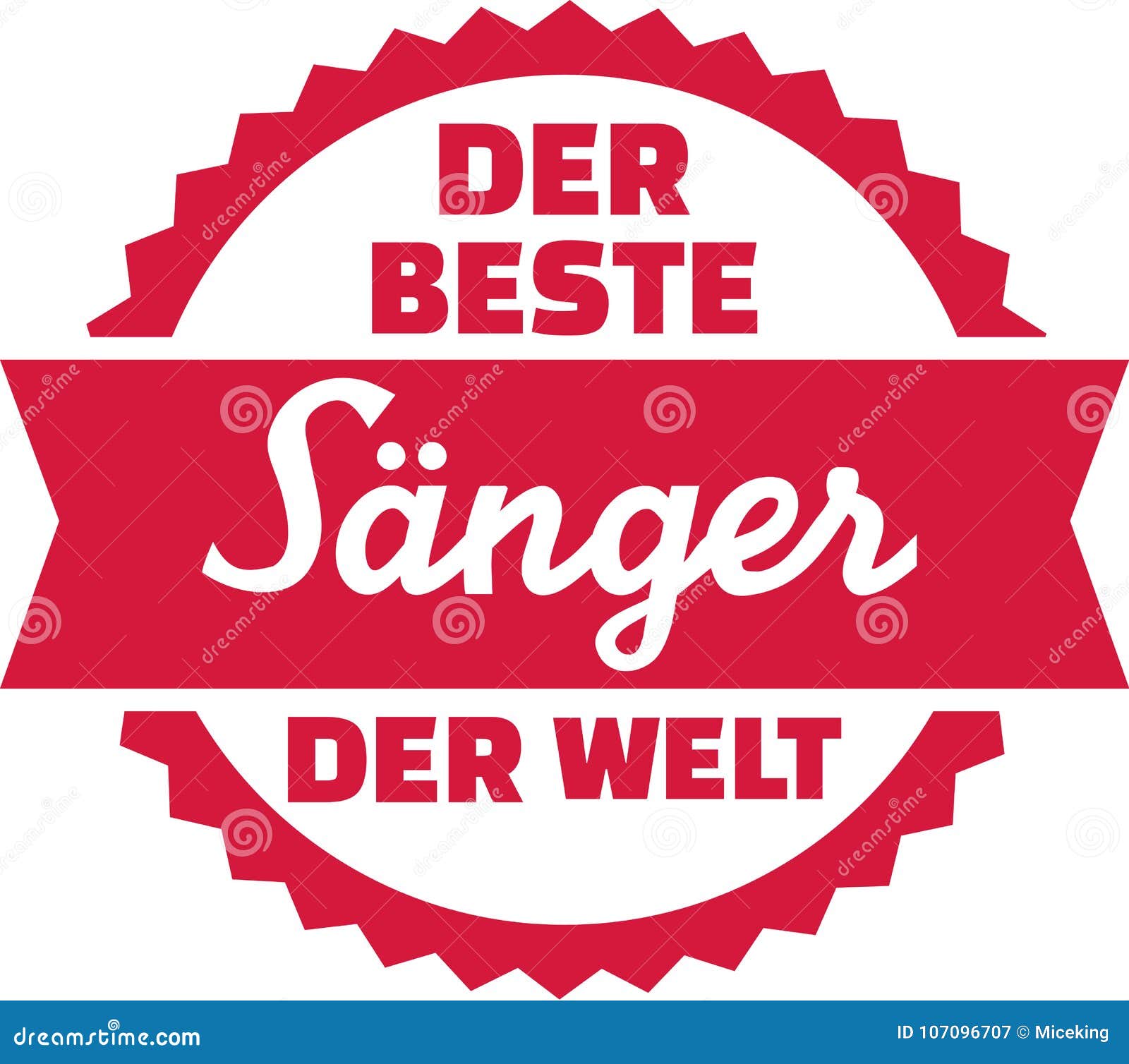 Best Singer in the World German Stock Vector - Illustration of german ...