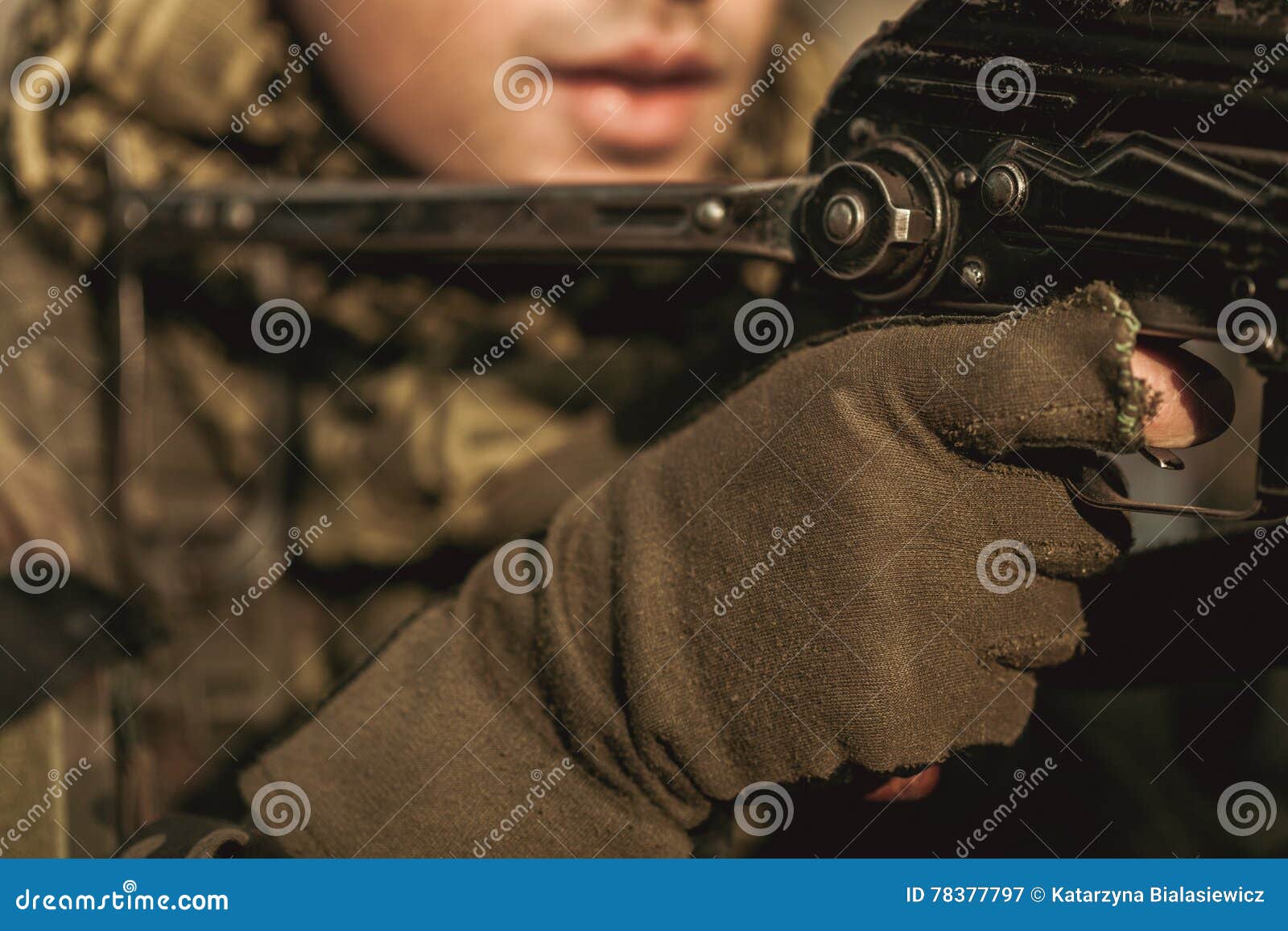 Best sniper in action stock image. Image of commando - 78377797