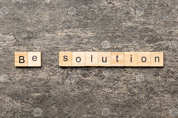 Best Solution Word Written on Wood Block. Best Solution Text on Table ...