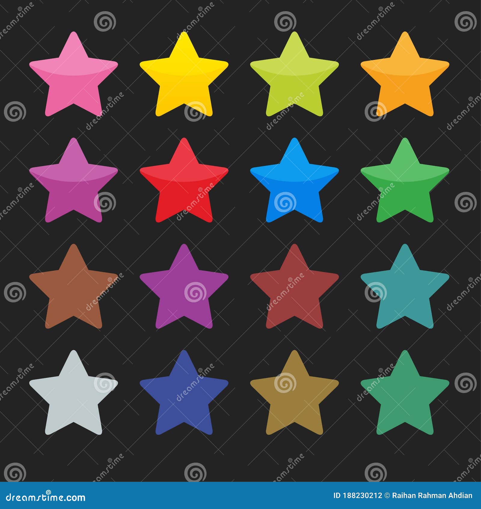 The Best Star Rating Button for Your App Stock Vector - Illustration of ...
