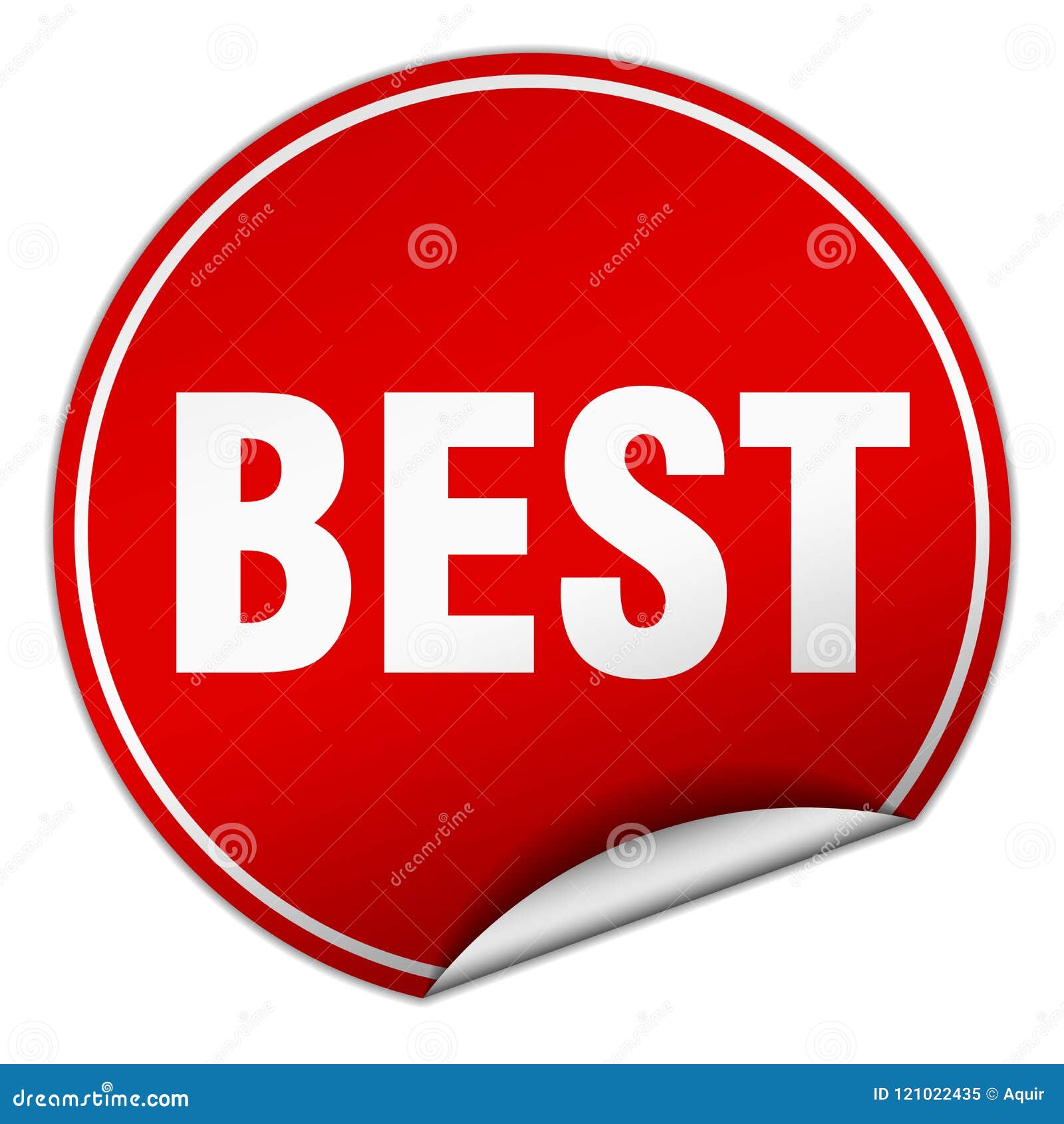 Best sticker stock vector. Illustration of peeler, white - 121022435