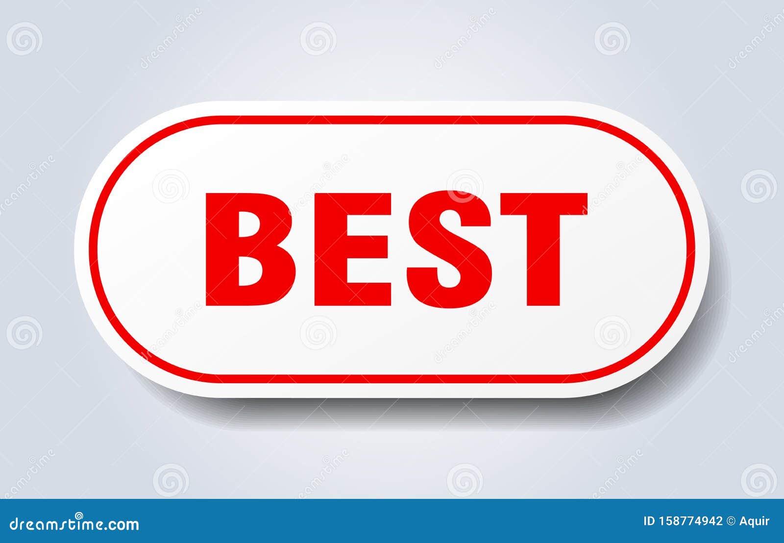 Best sticker. stock vector. Illustration of banner, sign - 158774942