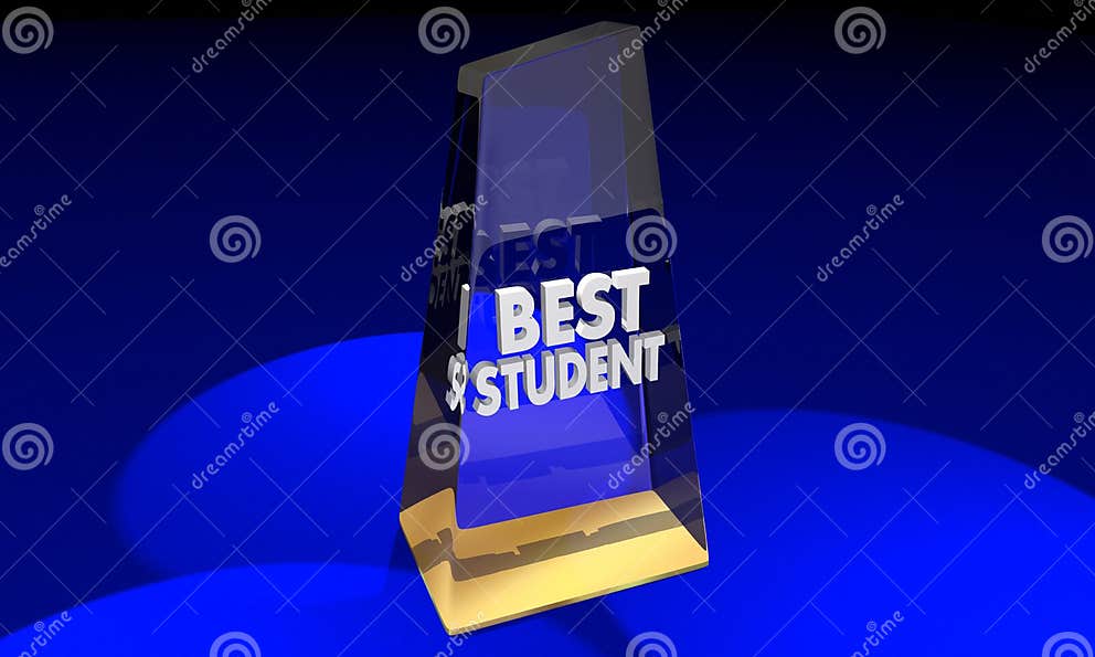 Best Student Learner Award Trophy Prize Stock Illustration ...