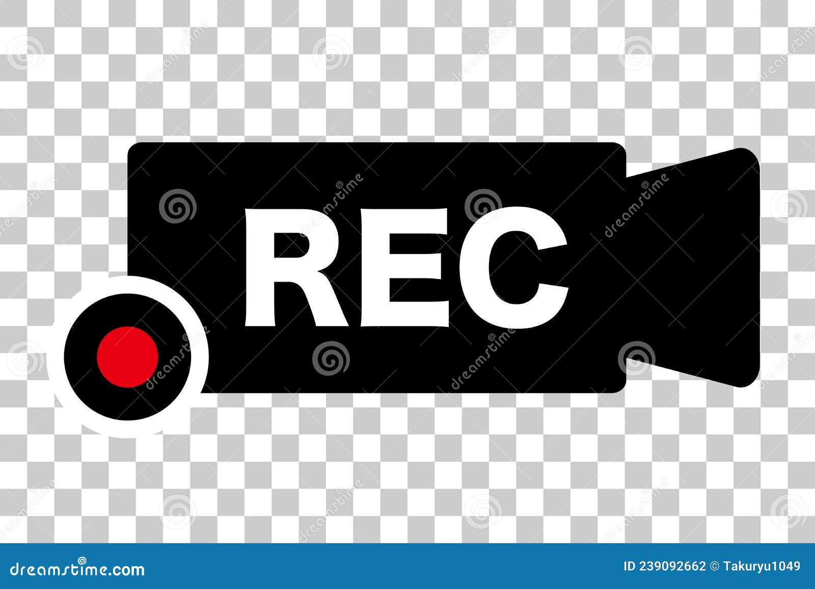 Video Camera Icon Regarding Recording. Stock Vector - Illustration of ...