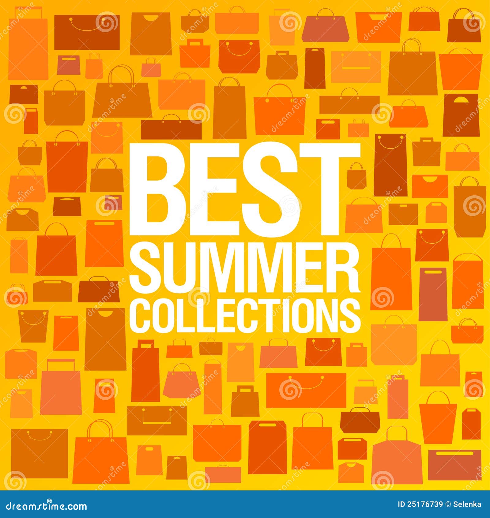 Best Summer Collections Design Template. Stock Vector - Illustration of ...