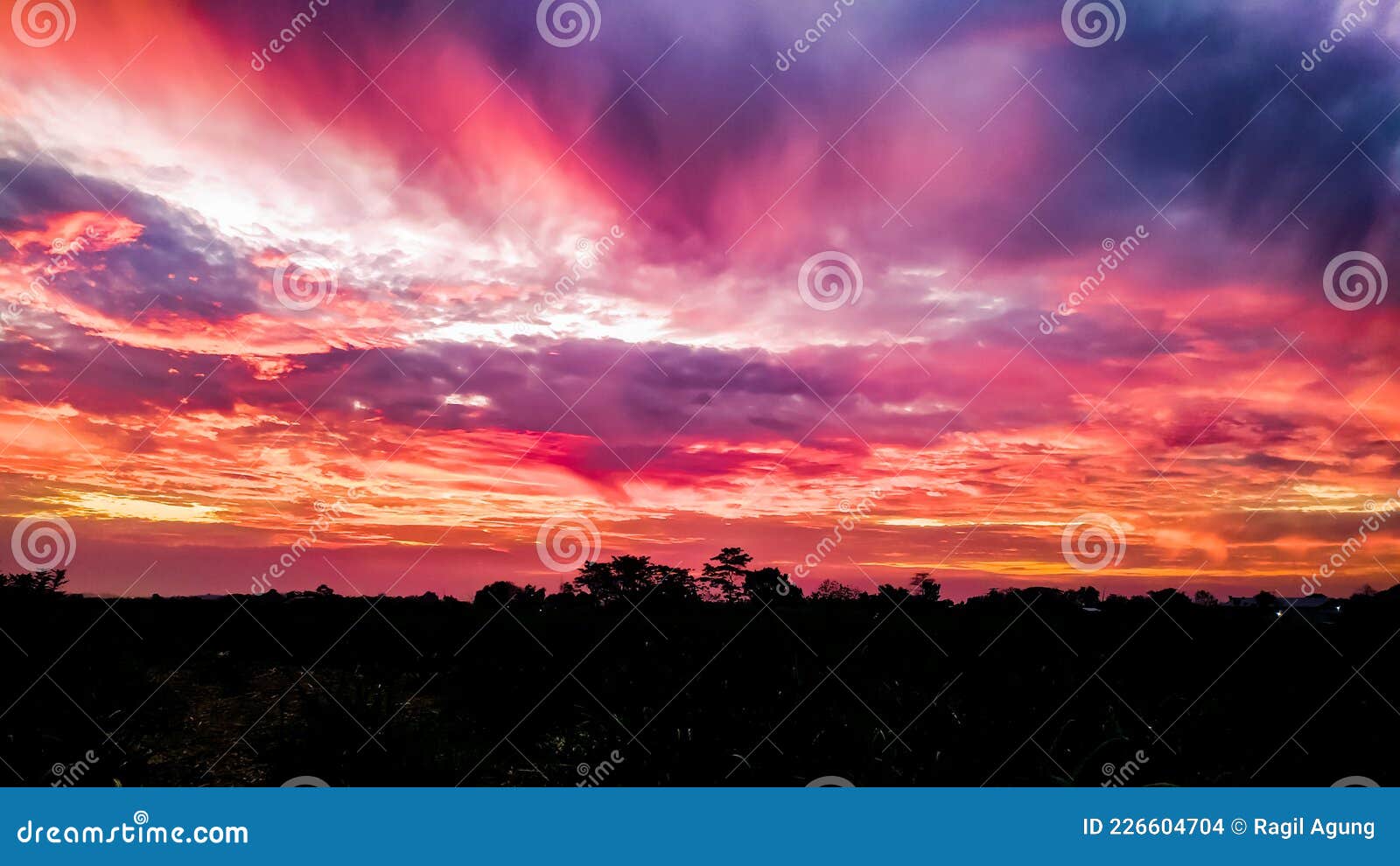 The Best Sunset of this Month Stock Photo - Image of cumulus ...