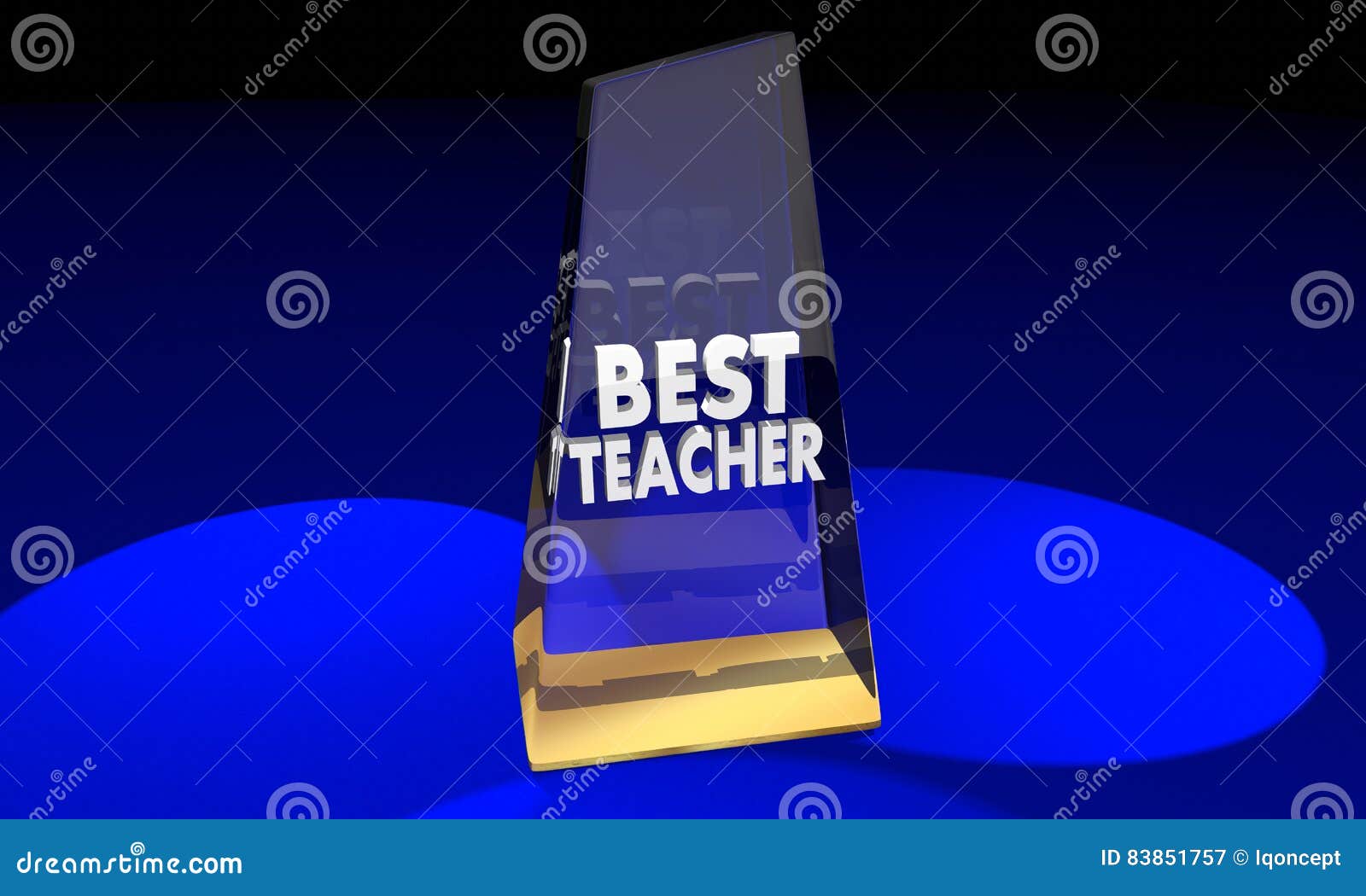 Best Teacher Educator Award Prize Recognition Stock Illustration ...