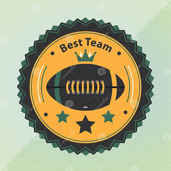 Best Team Label. Vector Illustration Decorative Design Stock Vector ...