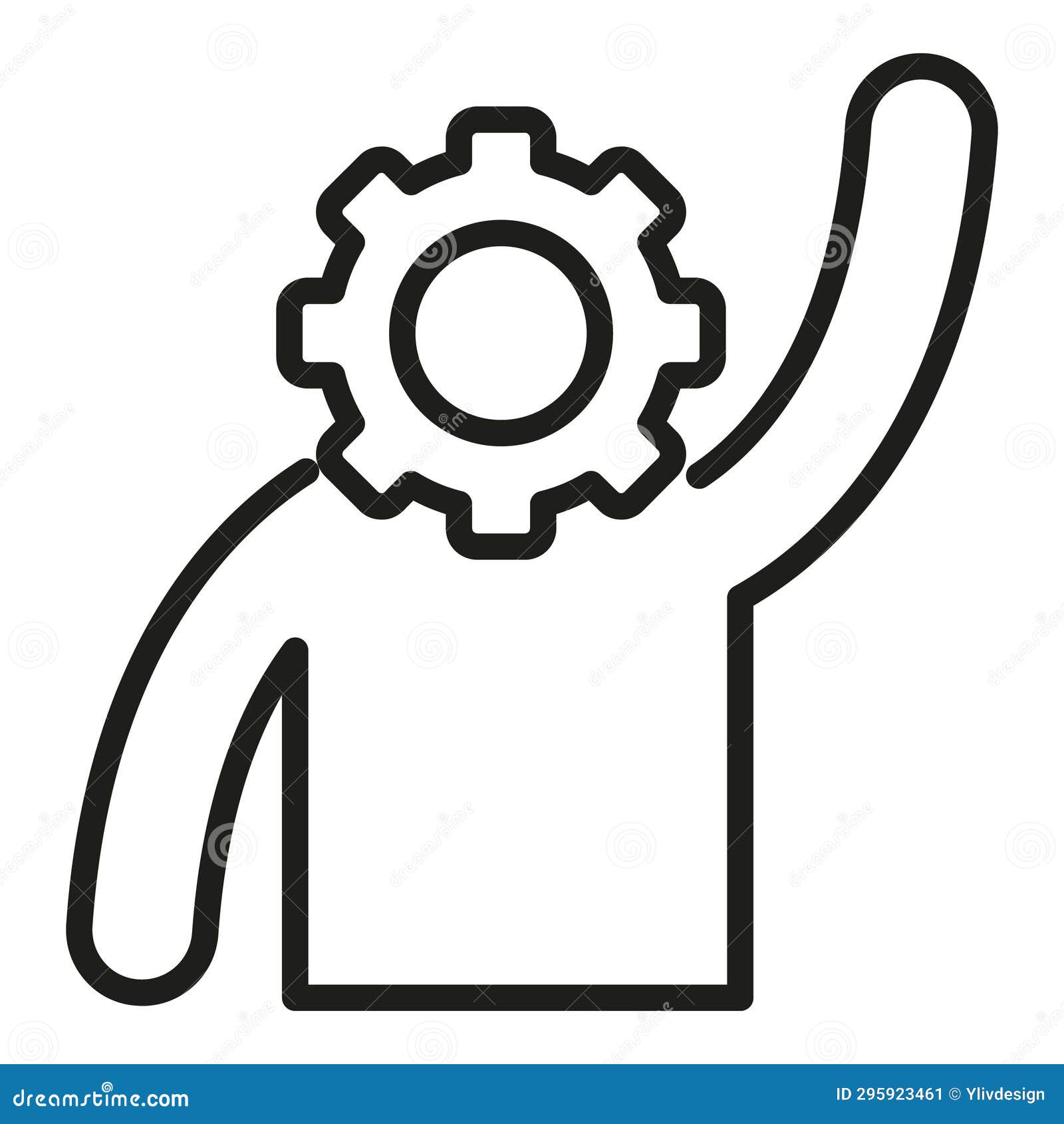 Realization Icon. Simple Creative Element. Filled Monochrome ...