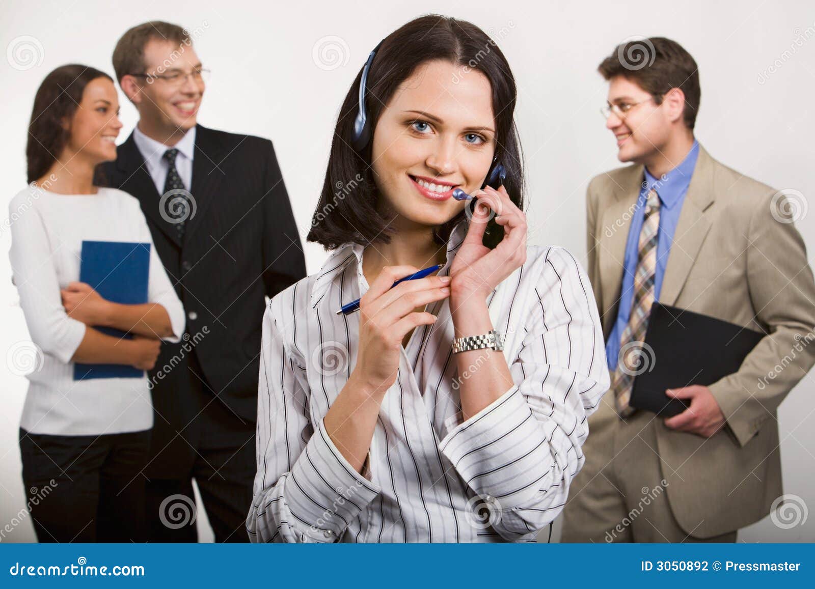 Best telephone operator stock photo. Image of agent, friendly - 3050892