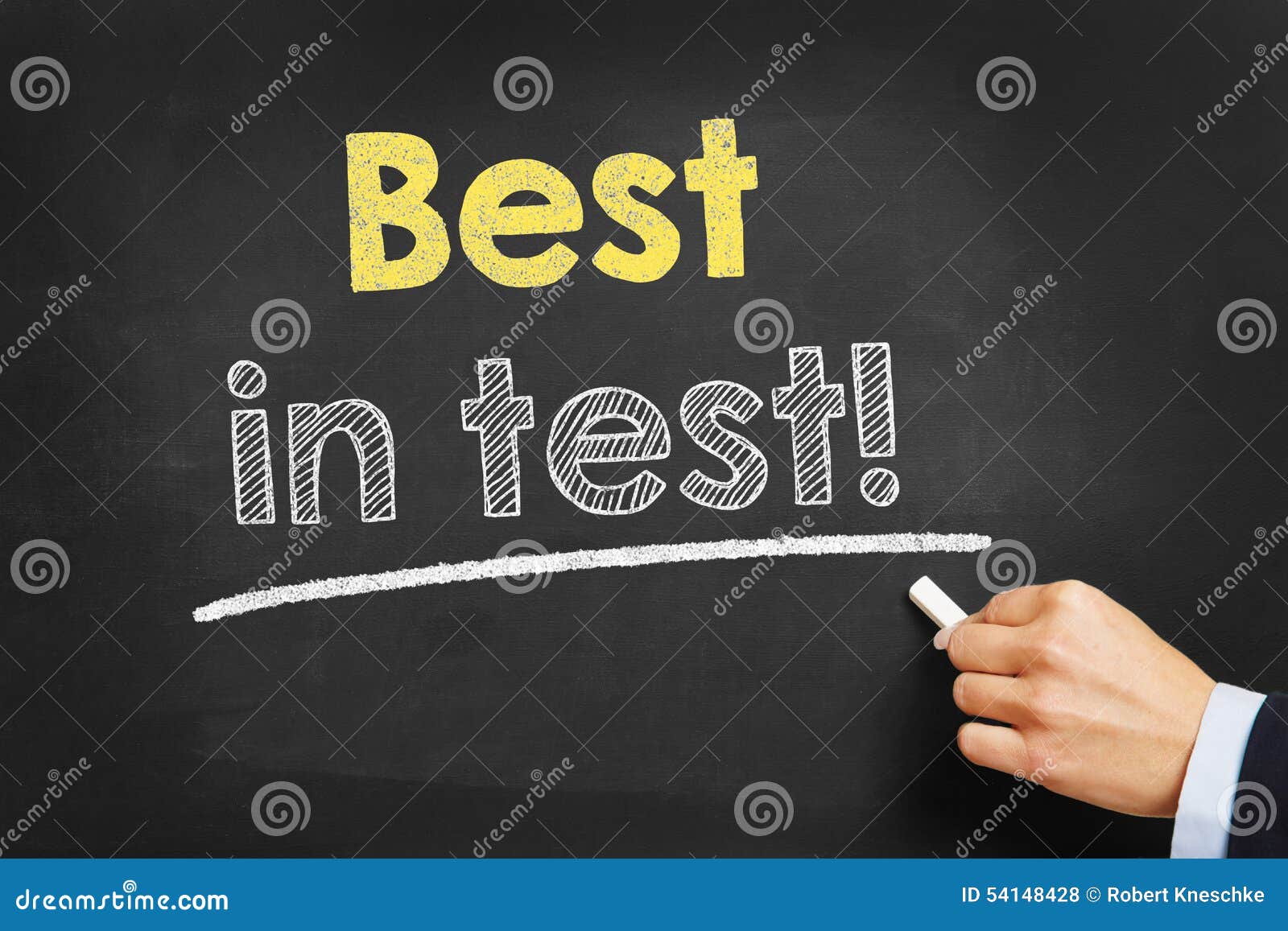 Best in test! stock photo. Image of performance, review - 54148428