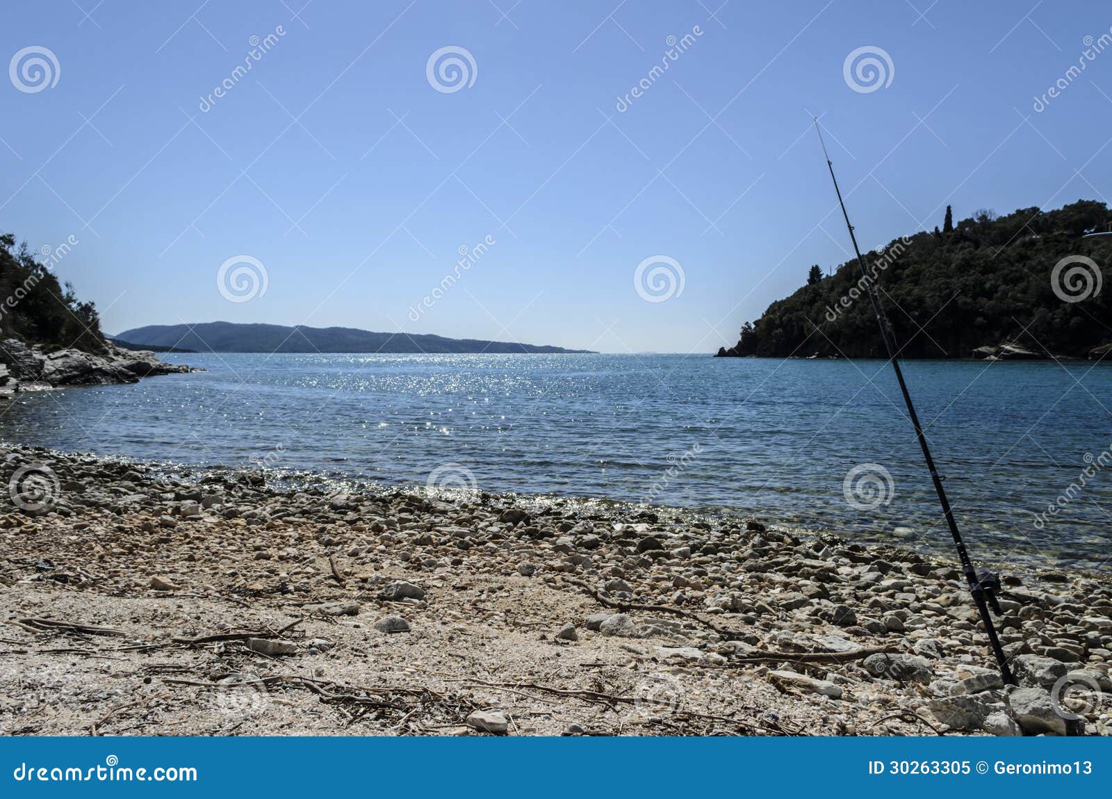 Fishing Time Somewhear in Corfu Stock Image - Image of rods, fish: 30263305