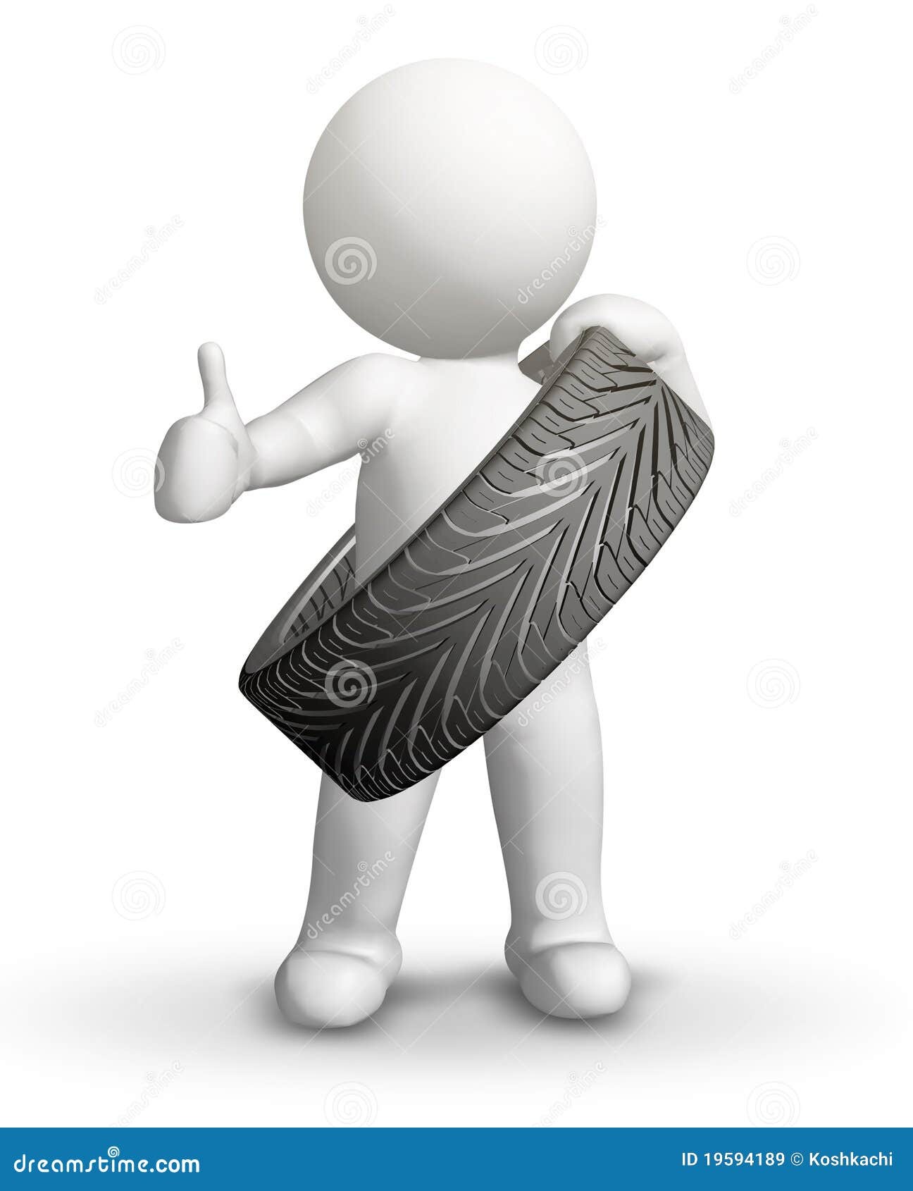 Tire Thumbs Up Mascot Vector Cartoon Illustration 147875980