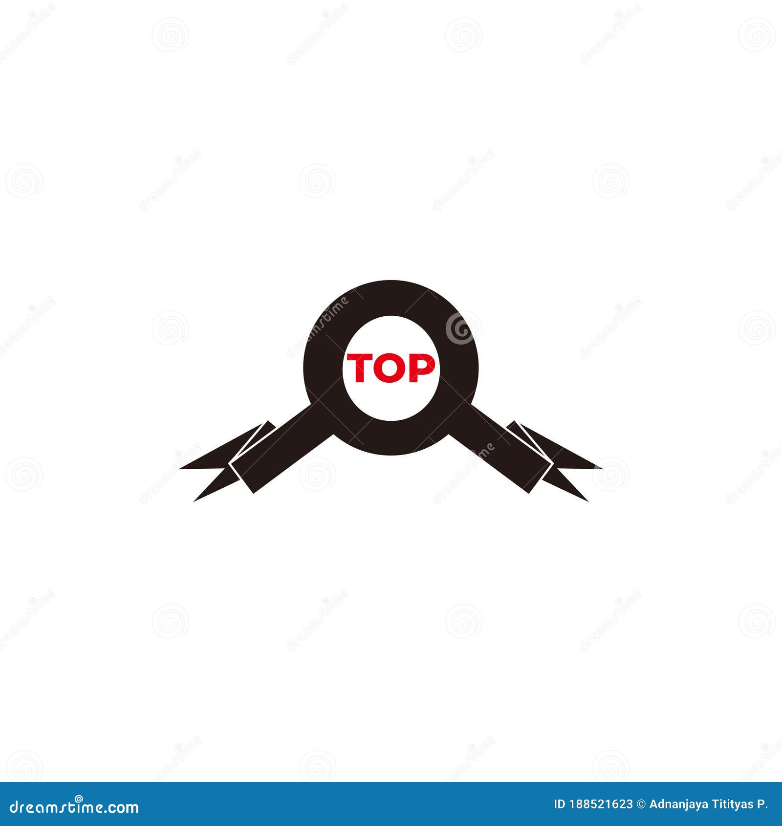 Best Top Product Ribbon Symbol Logo Vector Stock Vector - Illustration ...