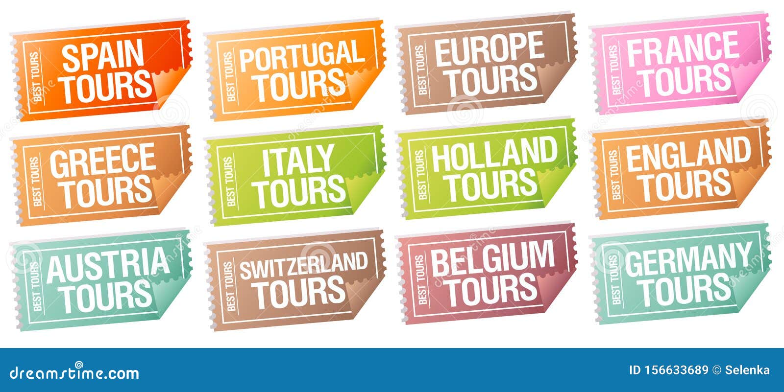 Tickets In Different Forms Vector Illustration | CartoonDealer.com #1615300