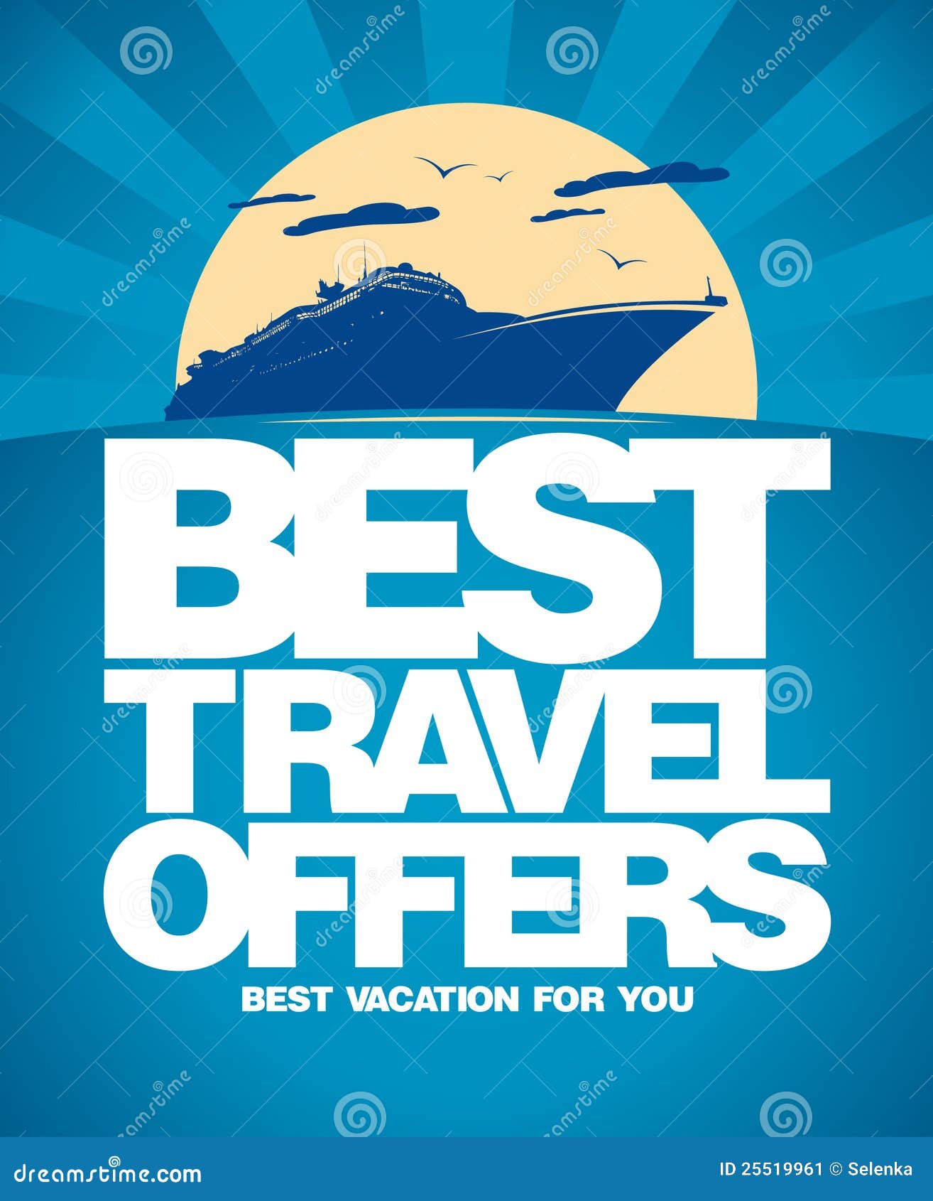 Best Travel Offer Concept. Retro Brown Suitcase On The Background Of ...