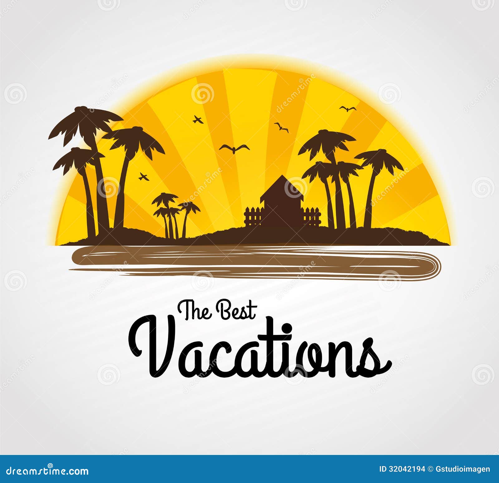 The best vacations stock vector. Illustration of eps10 - 32042194