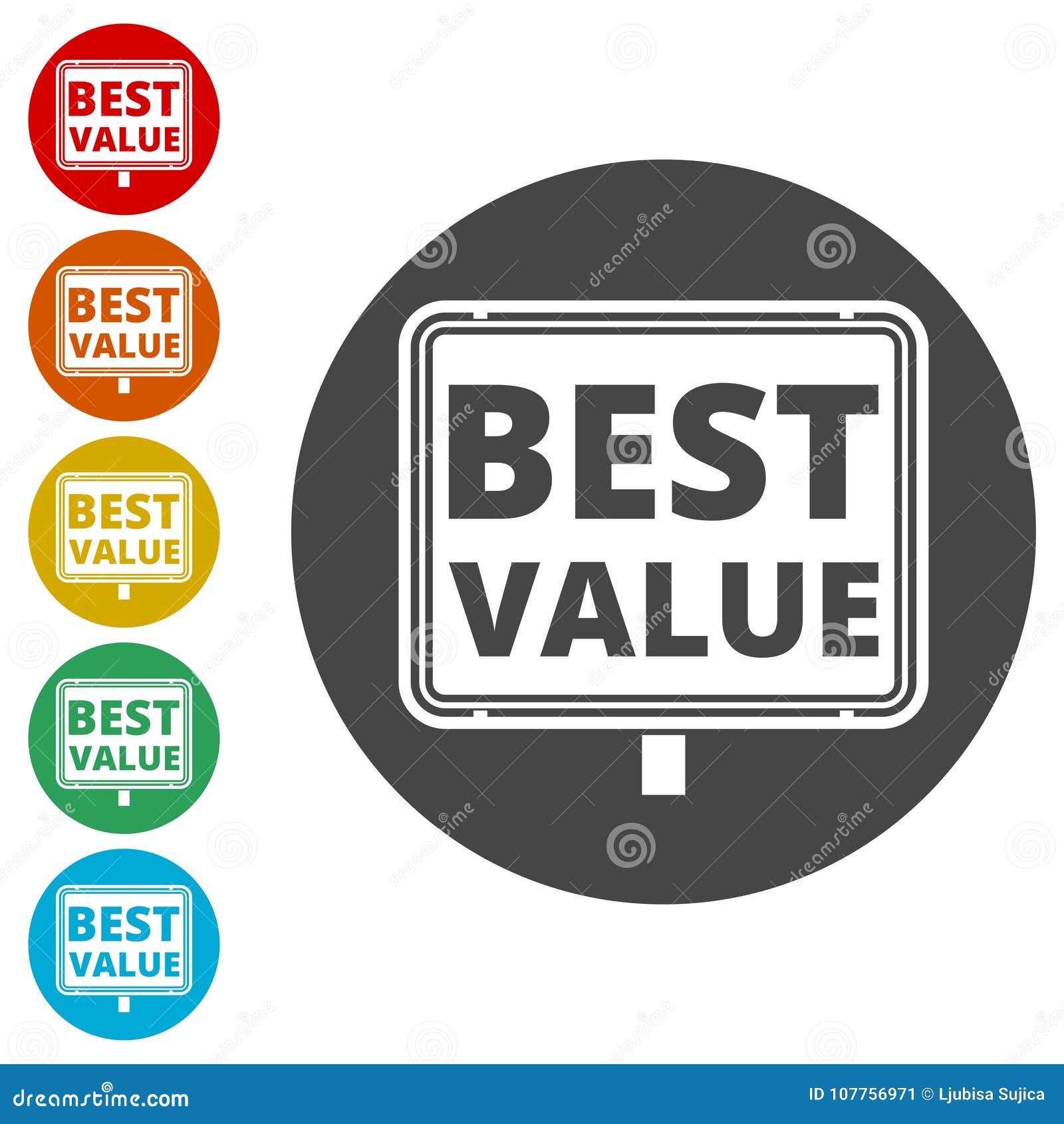 Best Value Button, Best Value Sign Stock Vector - Illustration of ...