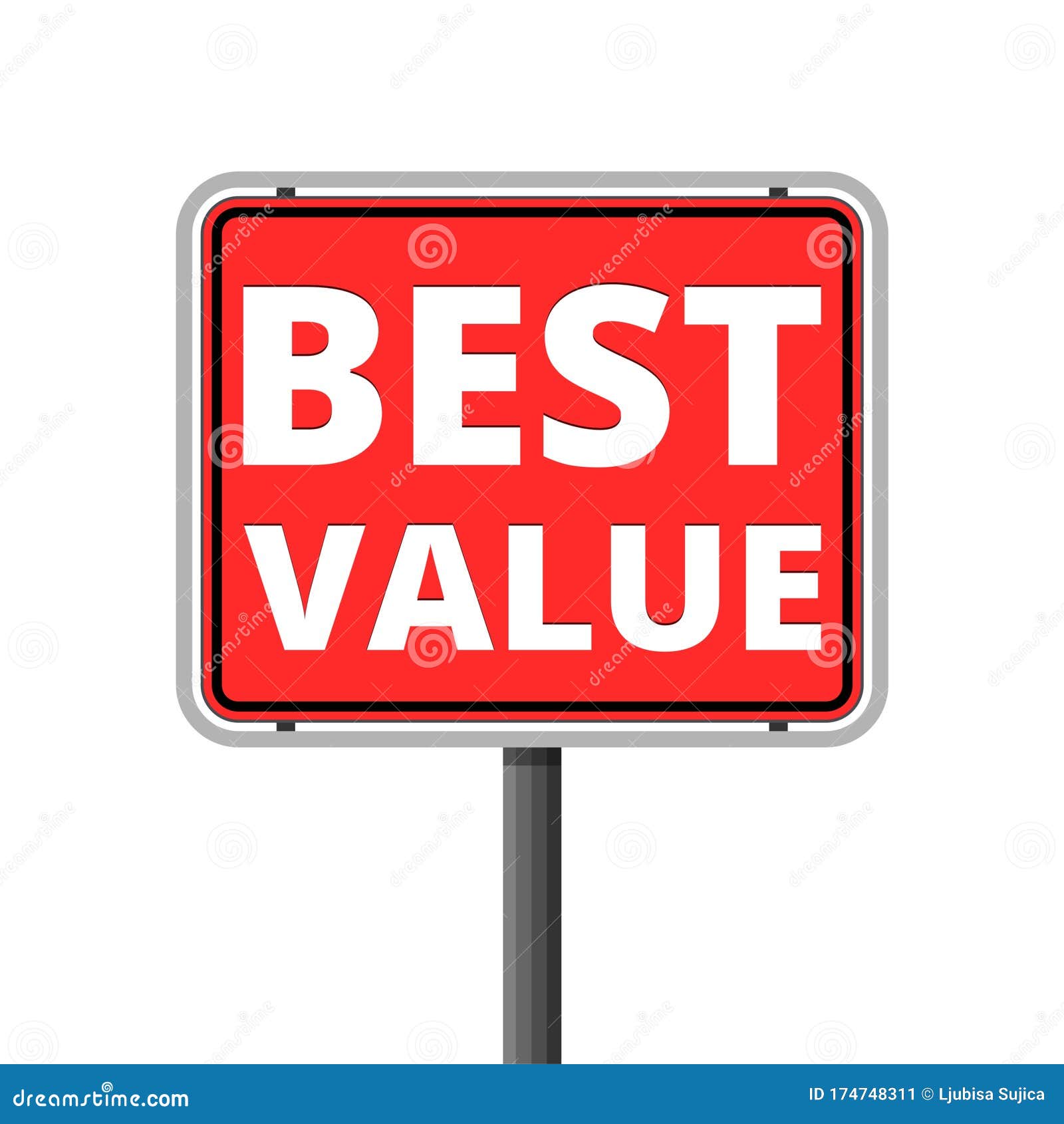Best Value Button, Best Value Sign Stock Vector - Illustration of ...