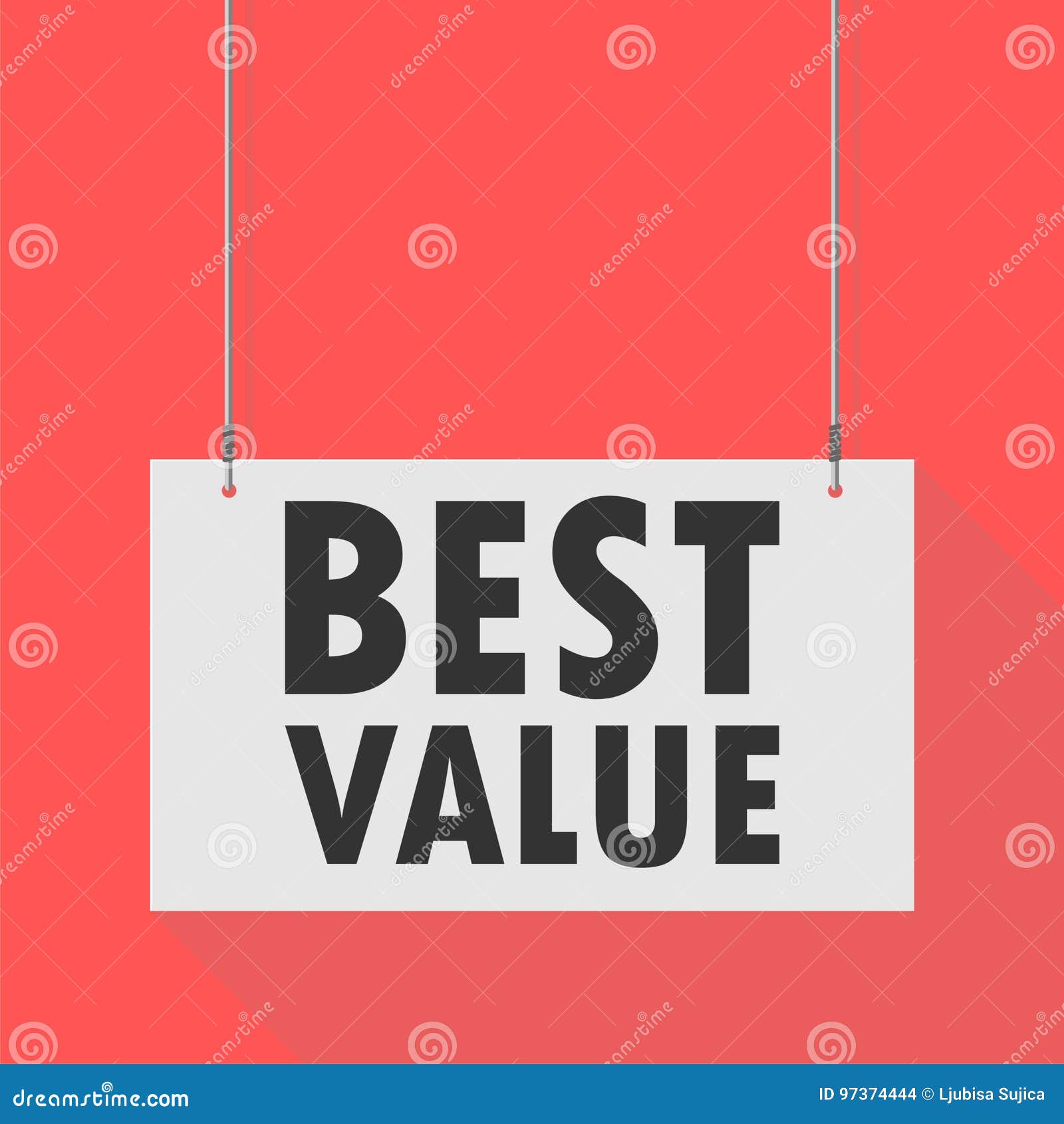 Best value Hanging Sign stock vector. Illustration of blue - 97374444