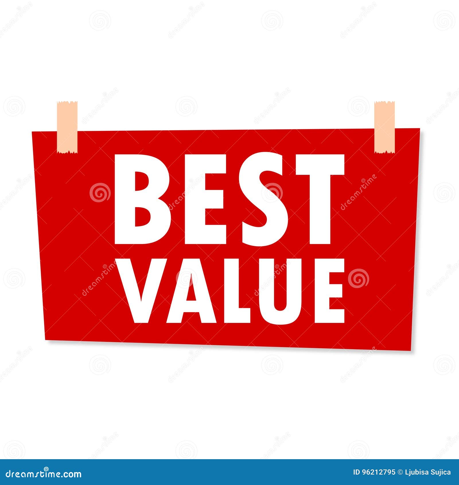 Best Value Sign - Illustration Stock Vector - Illustration of curled ...