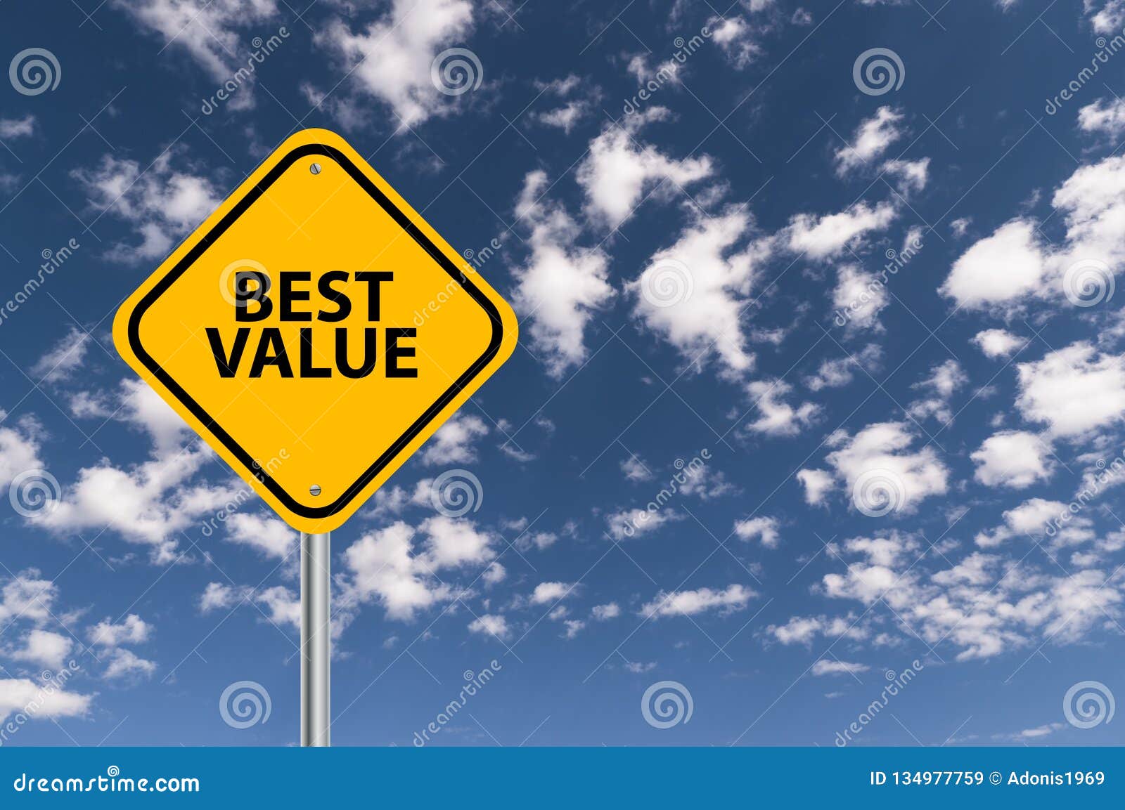 Best Value sign stock illustration. Illustration of shopping - 134977759