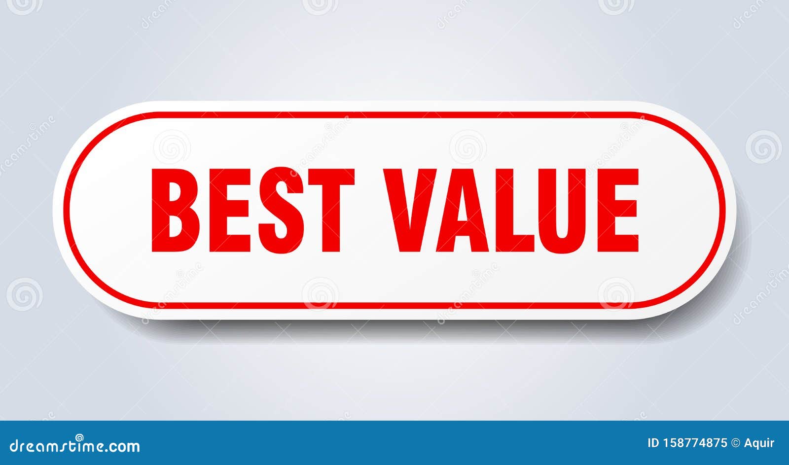 Best value sticker. stock vector. Illustration of peeler - 158774875