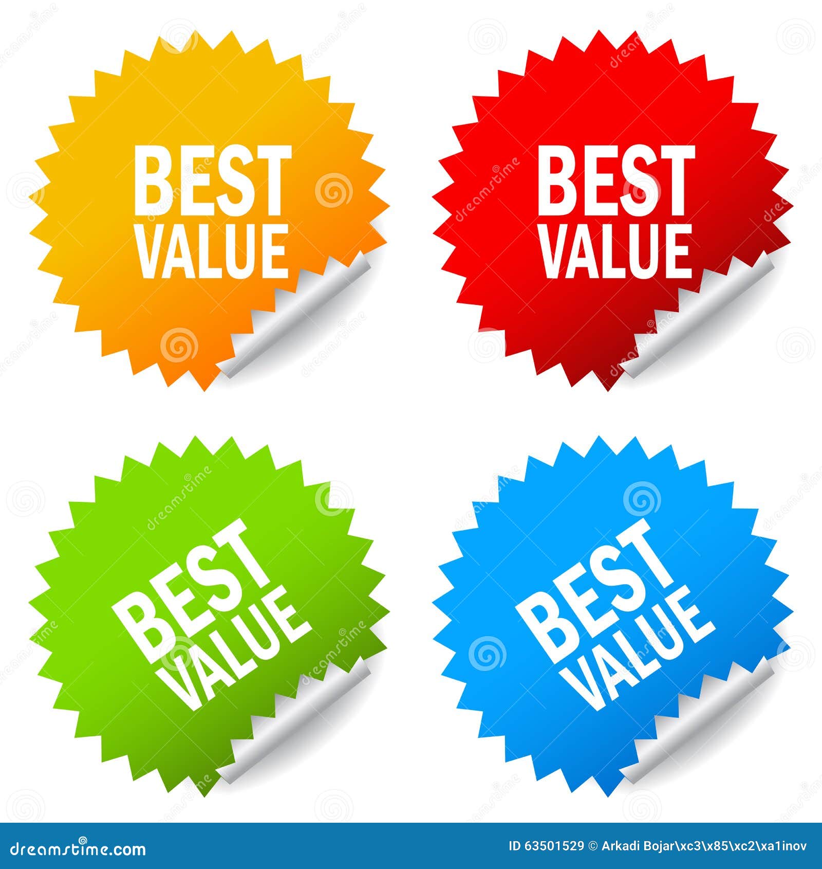 Best value sticker stock vector. Illustration of note - 63501529