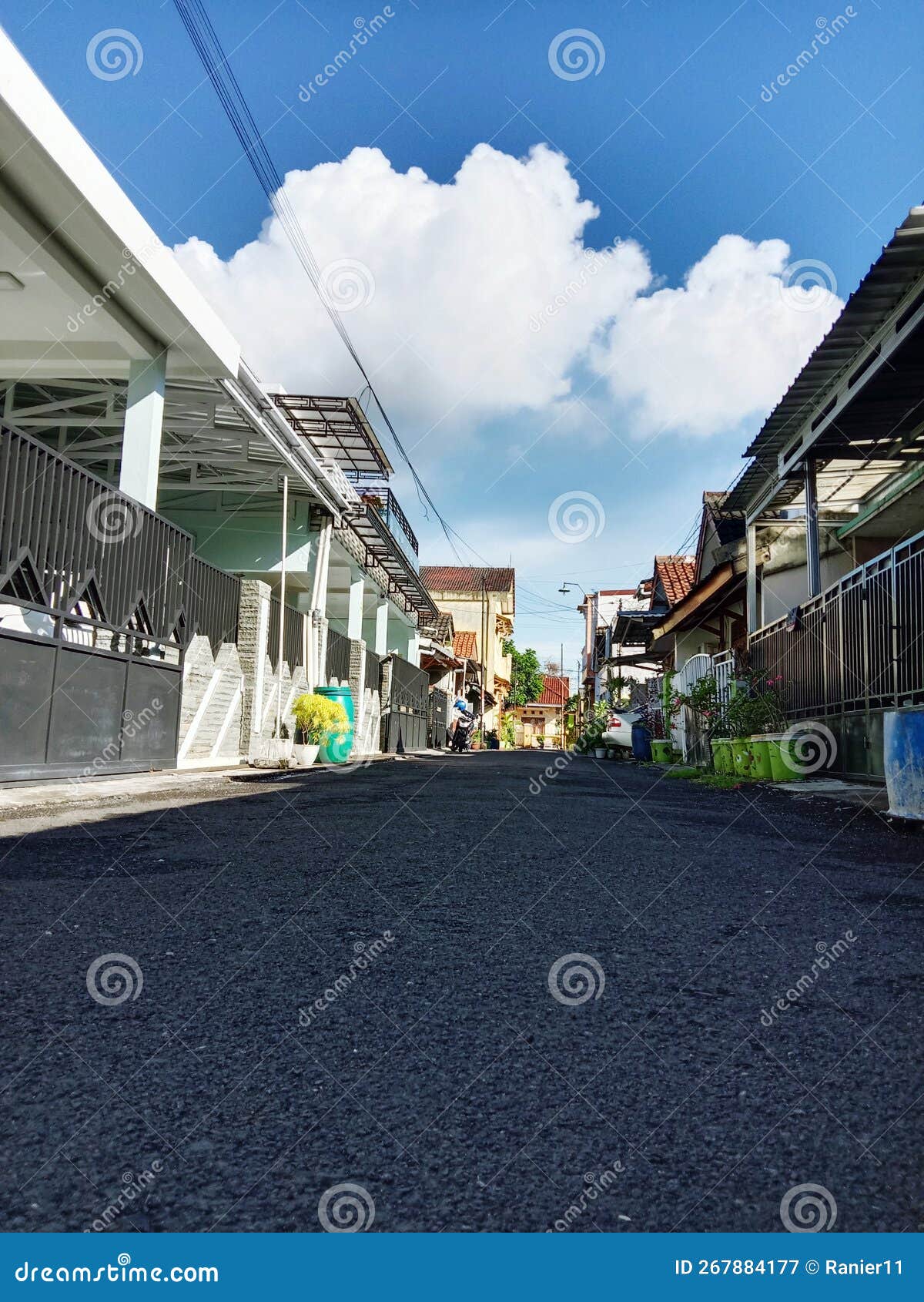 The best view of alley way stock image. Image of beautiful - 267884177