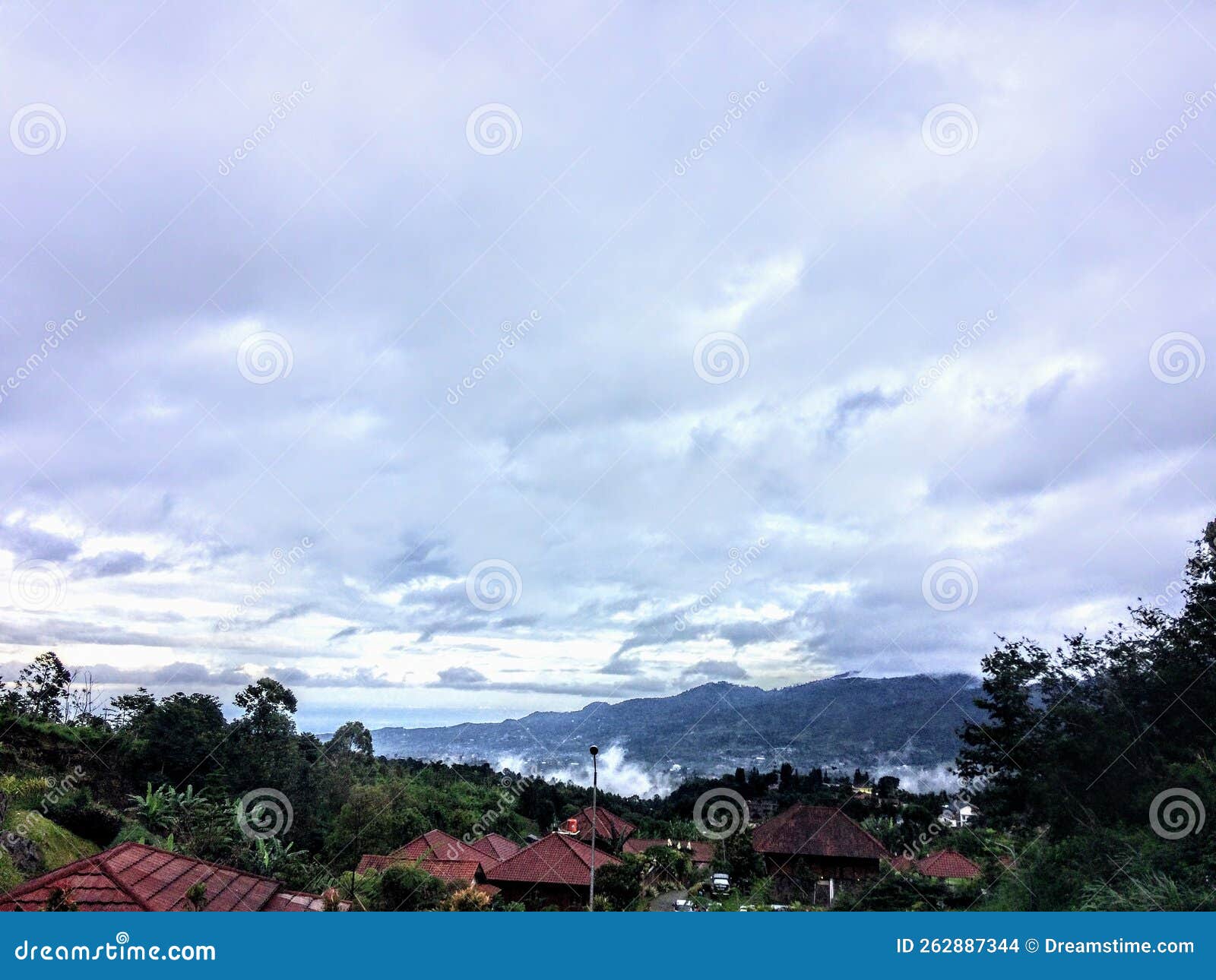Best View from the Top of Villa at Puncak Bogor Stock Photo - Image of ...