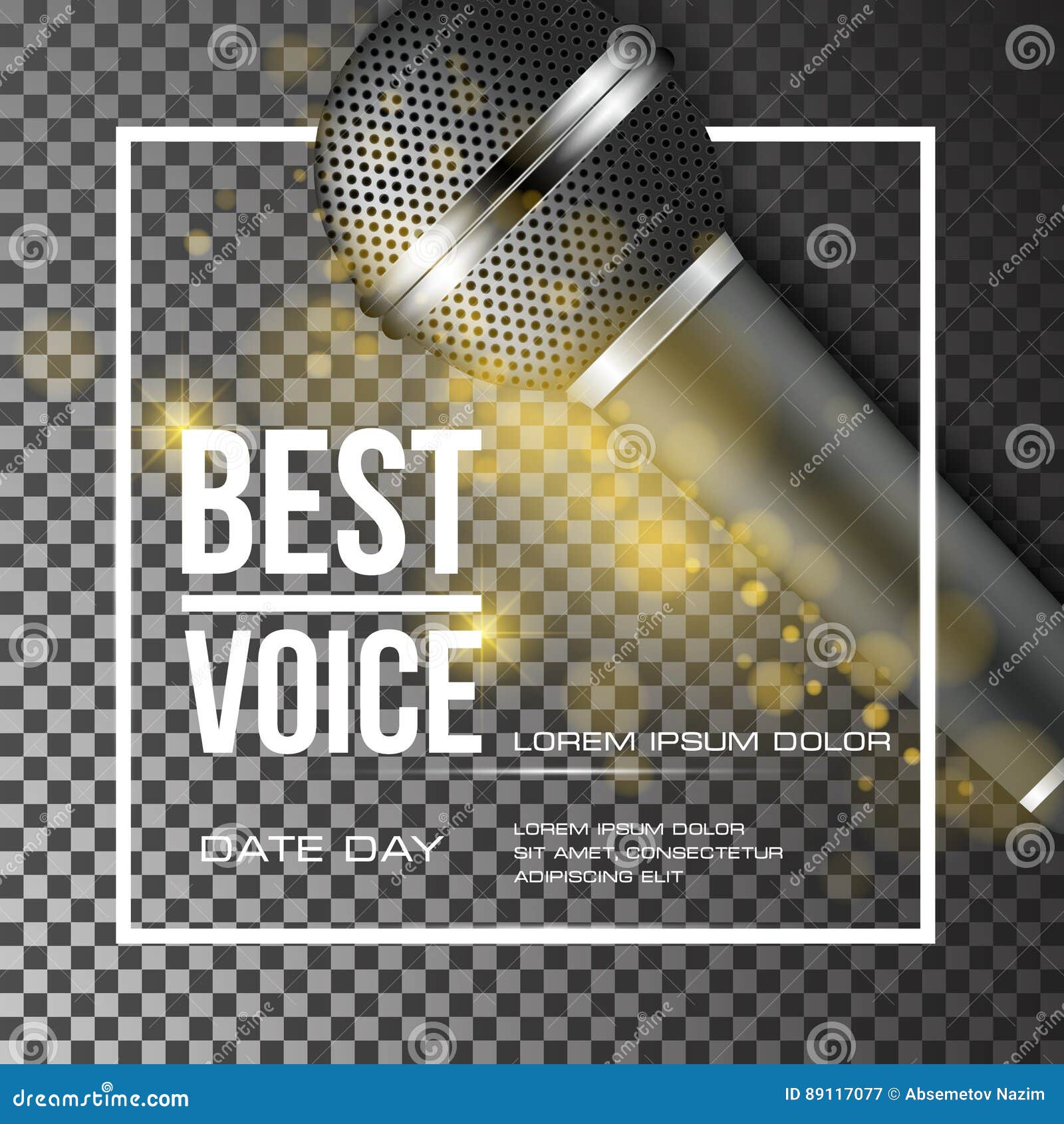 Best Voice Music Poster Vector Background Stock Vector - Illustration ...