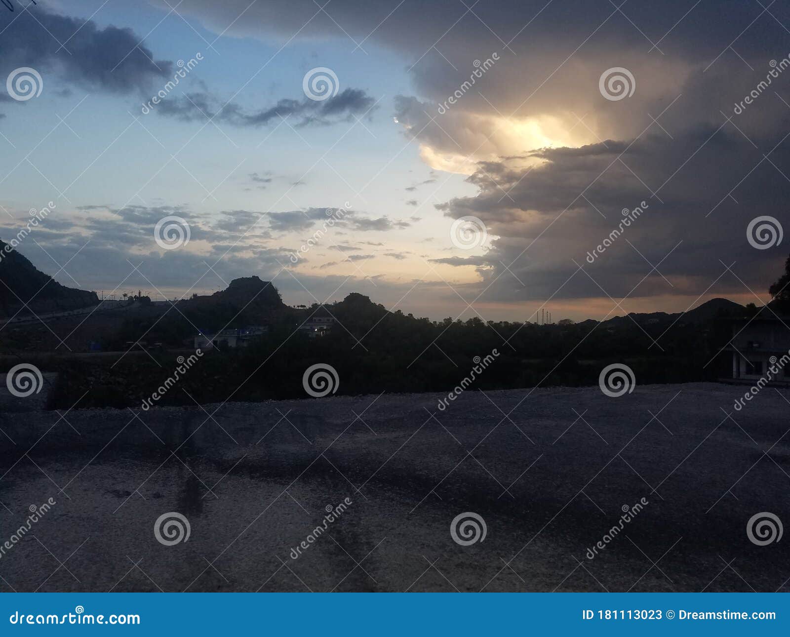 Best weather sunset stock image. Image of darkness, horizon - 181113023