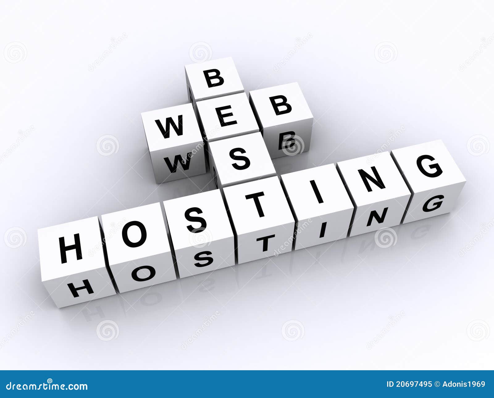 Best web hosting letters stock illustration. Illustration of space ...