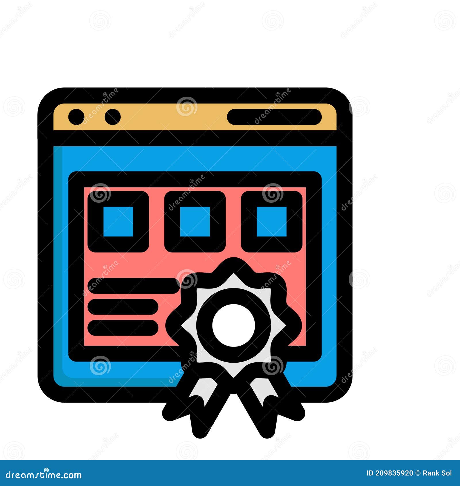 Best Website Award Isolated Vector Icon Which Can Easily Modify or Edit ...