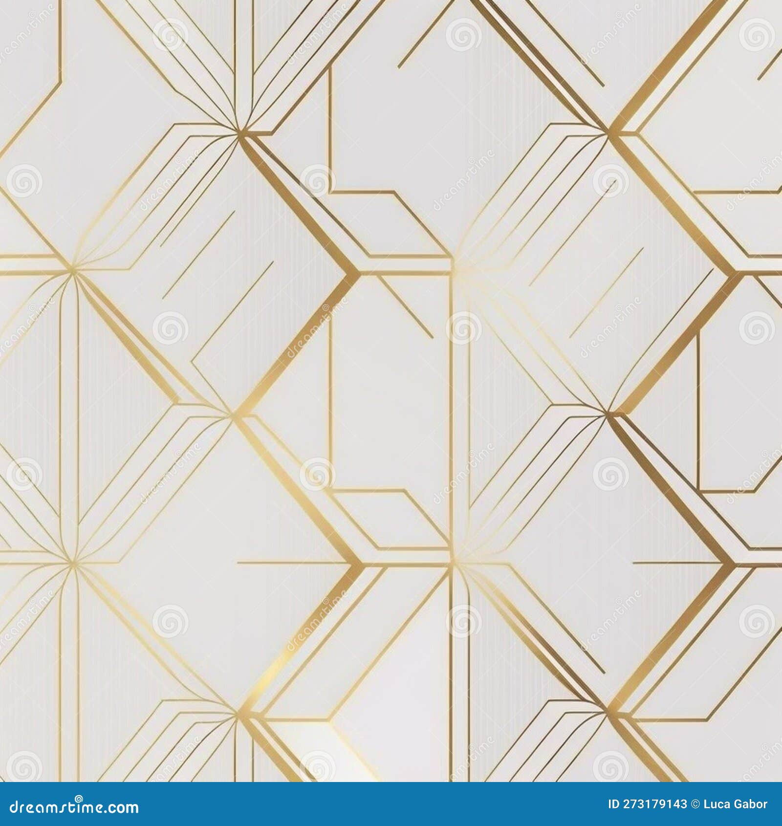 Best White Simple Abstract Geometric Vector Seamless Pattern with Gold ...